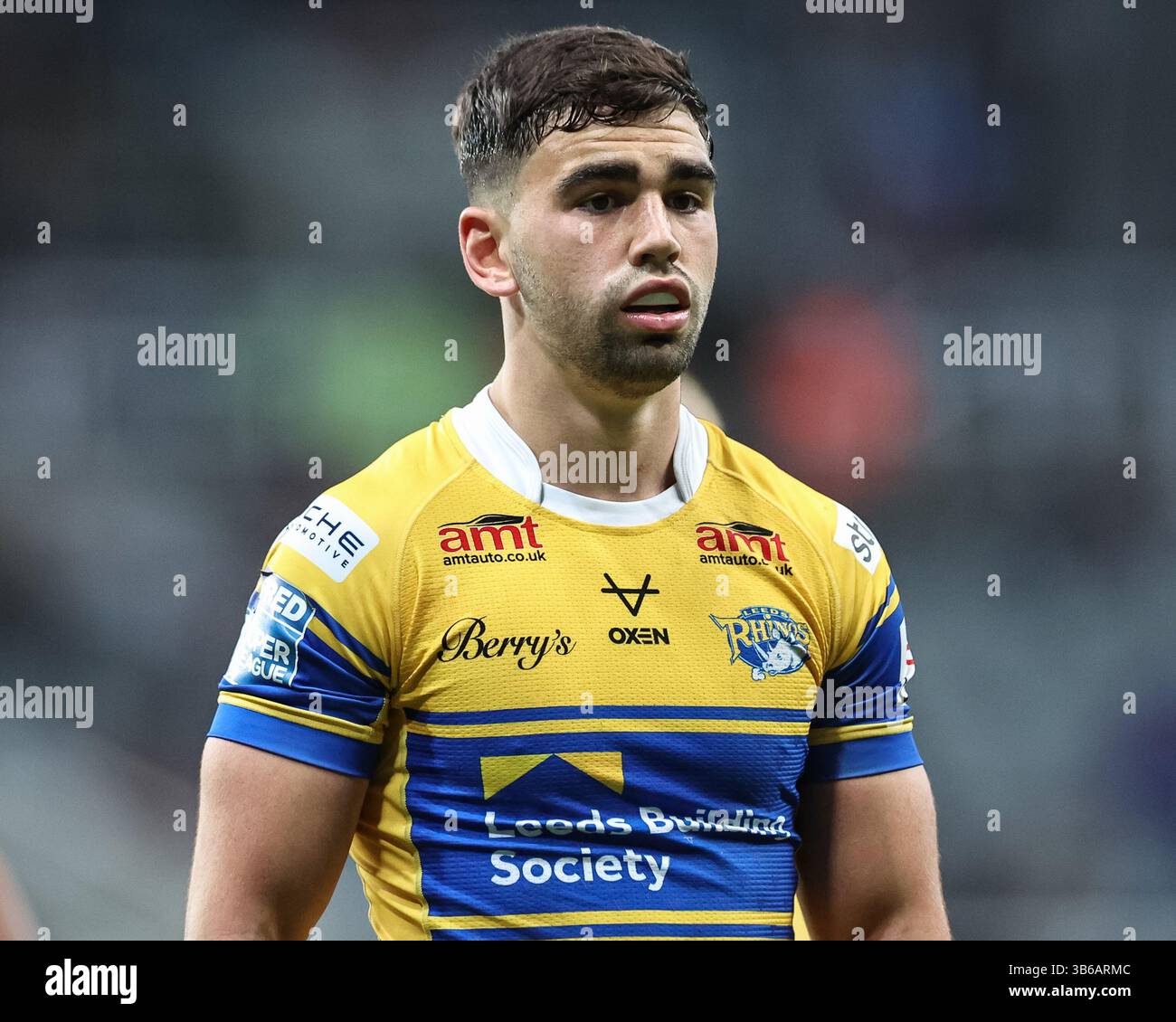 Newcastle, UK. 03rd May, 2025. Jack Sinfield of Leeds Rhinos during the ...