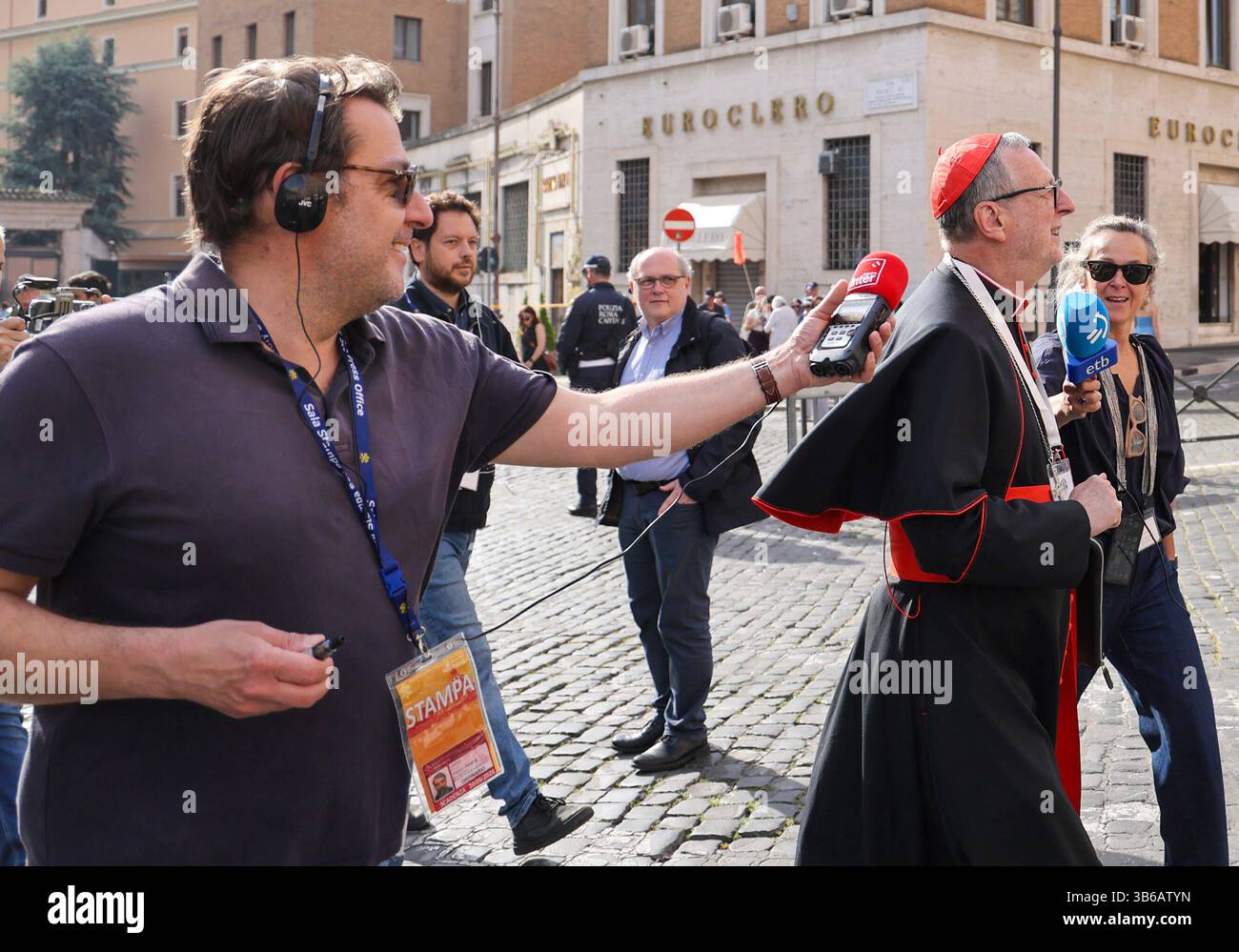 03/05/2025 Rome, in St. Peter s, everything is ready for the opening of the conclave. roma san ...