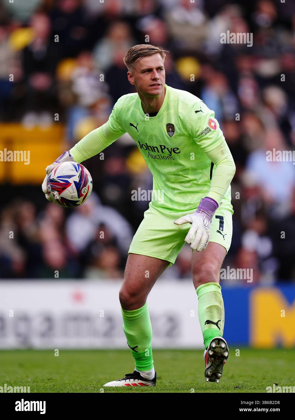 Notts County goalkeeper Alex Bass during the Sky Bet League Two match ...