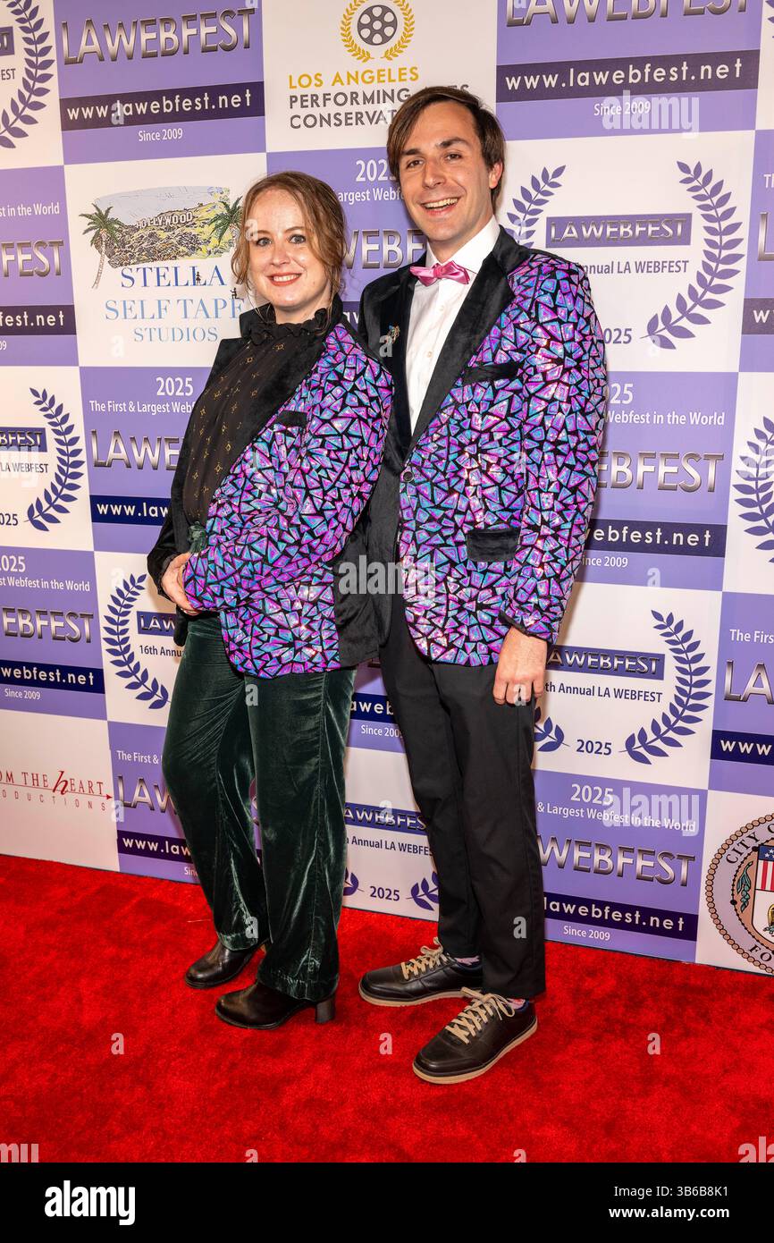 Los Angeles, USA. 02nd May, 2025. Comedian Rachel Crowe, Comedian Brad ...