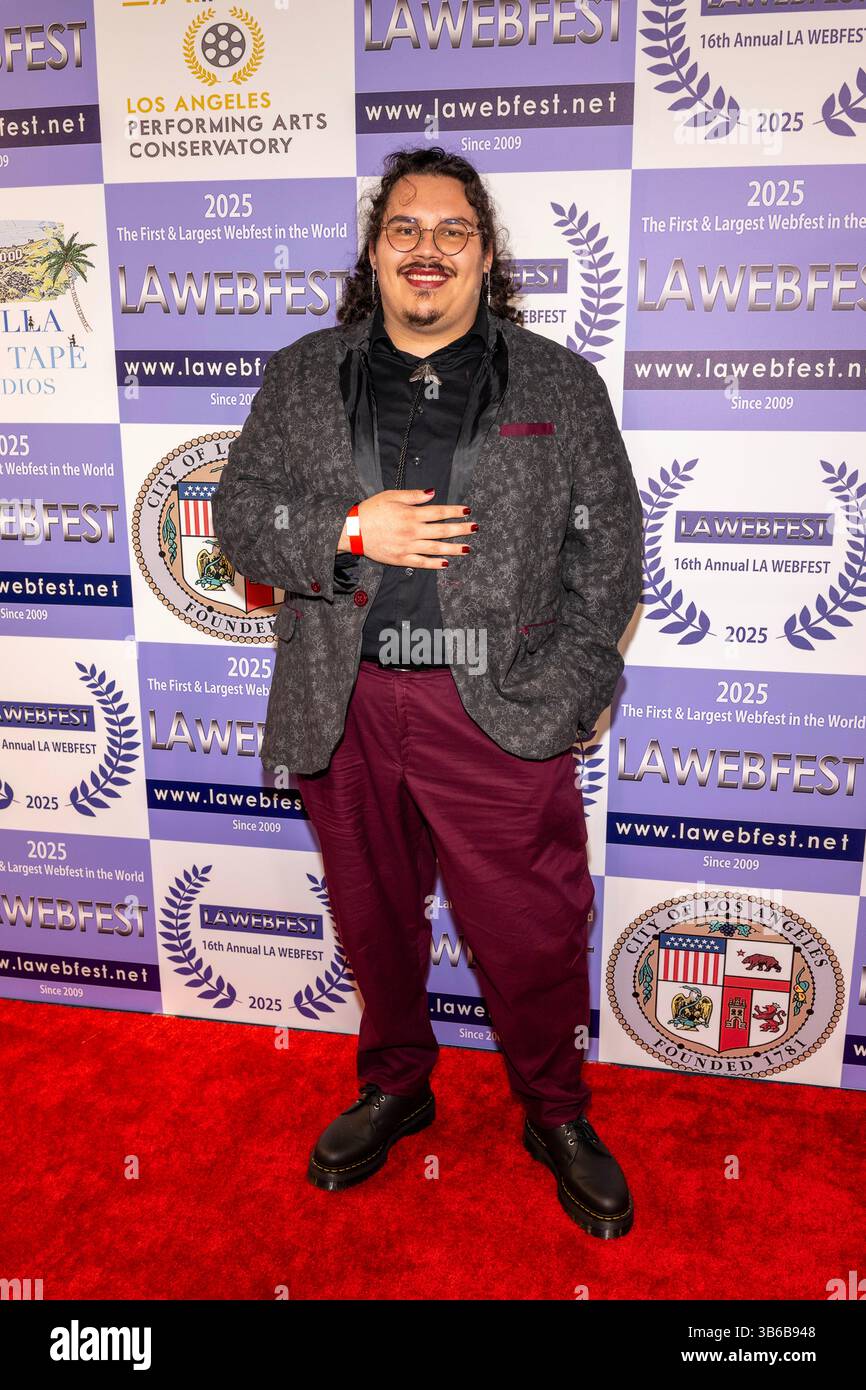 Los Angeles, USA. 02nd May, 2025. Creative Director Adam Gonzales attends 16th LA Web Series ...