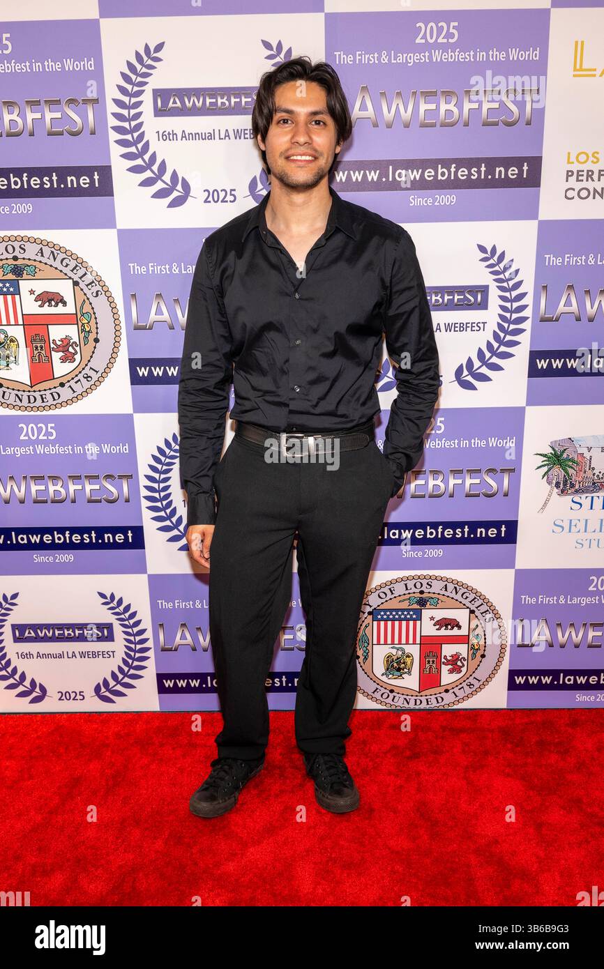 Los Angeles, USA. 02nd May, 2025. Actor Gabriel Nava attends 16th LA Web Series Festival Award ...