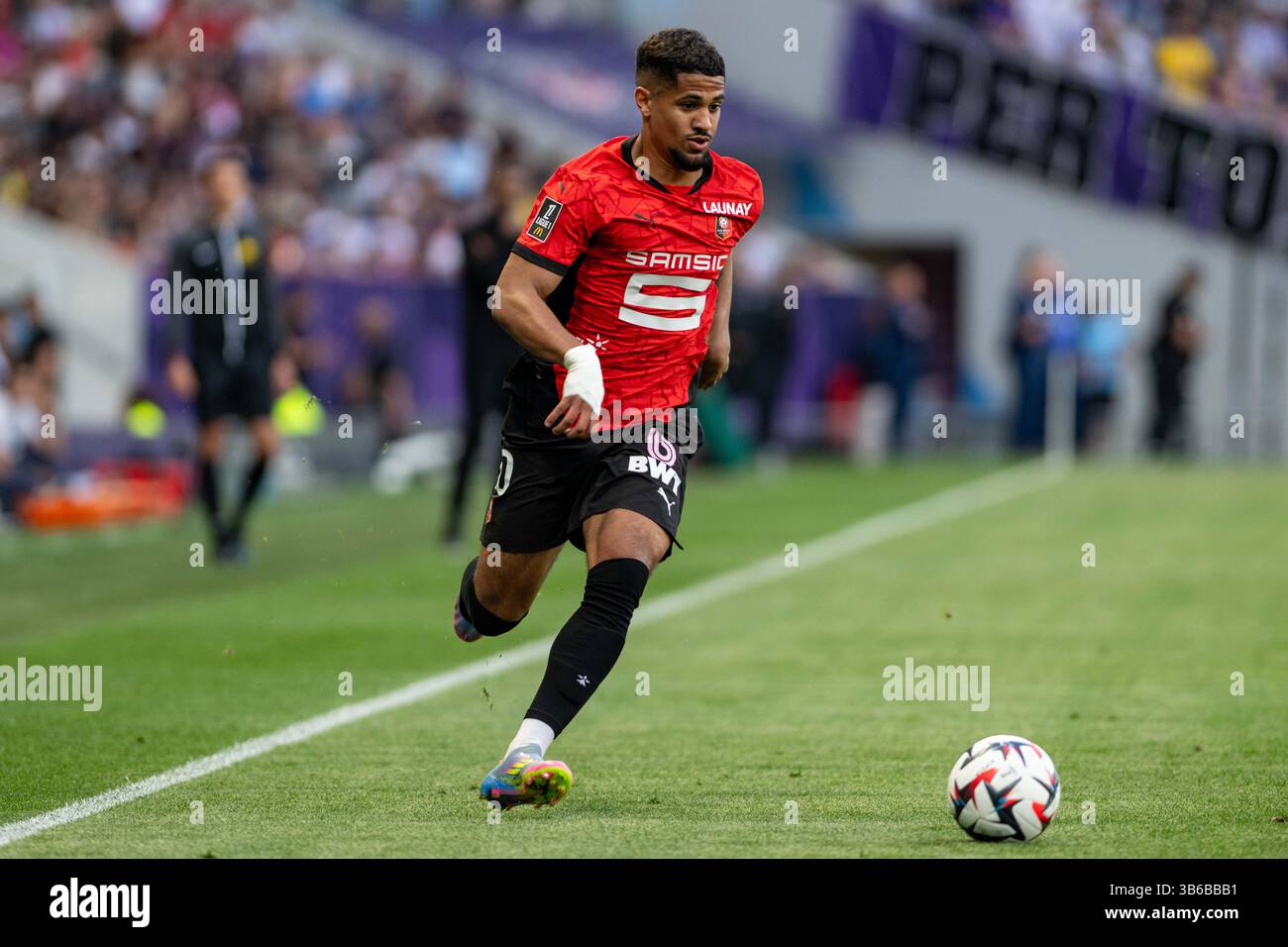 Ludovic Blas of Rennes during the French championship Ligue 1 football ...