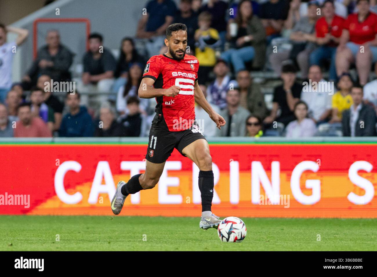 Musa Al Tamari of Rennes during the French championship Ligue 1 ...