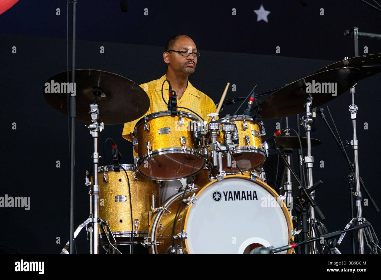 Jason Marsalis performs during the second weekend of the New Orleans ...