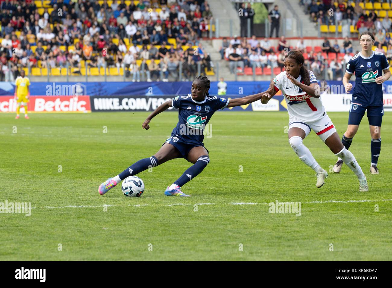 Calais, France. 03rd May, 2025. Actions during the Women French Cup ...