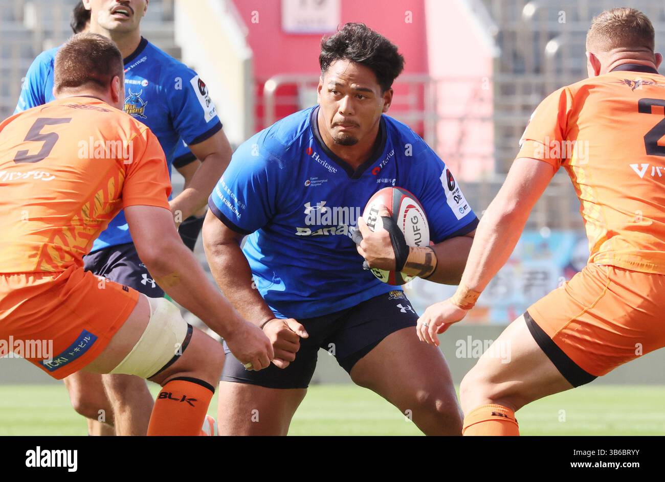 Tokyo, Japan. 3rd May, 2025. Saitama Panasonic Wild Knights prop Lisala ...