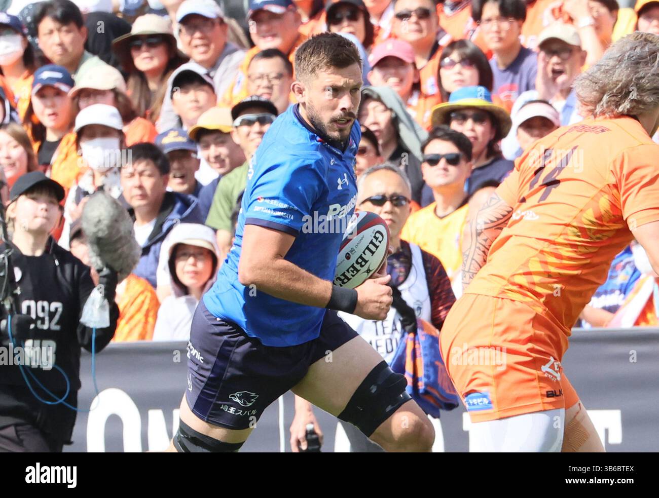 Tokyo, Japan. 3rd May, 2025. Saitama Panasonic Wild Knights lock Liam ...