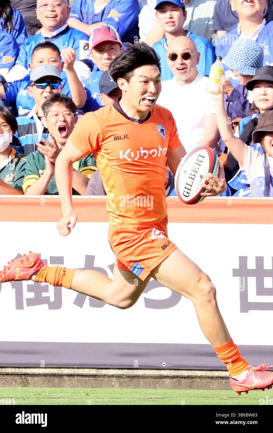 Tokyo, Japan. 3rd May, 2025. Kubota Spears Funabashi Tokyo-bay wing ...