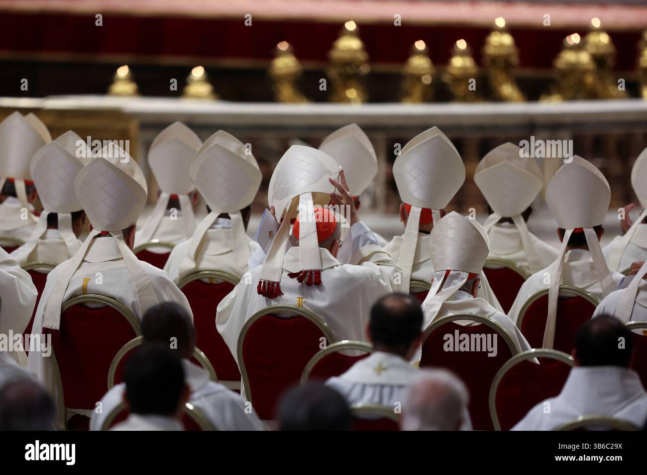 Rome, Italy. 03rd May, 2025. Vatican City, Italy 05/03/2025: Seated ...