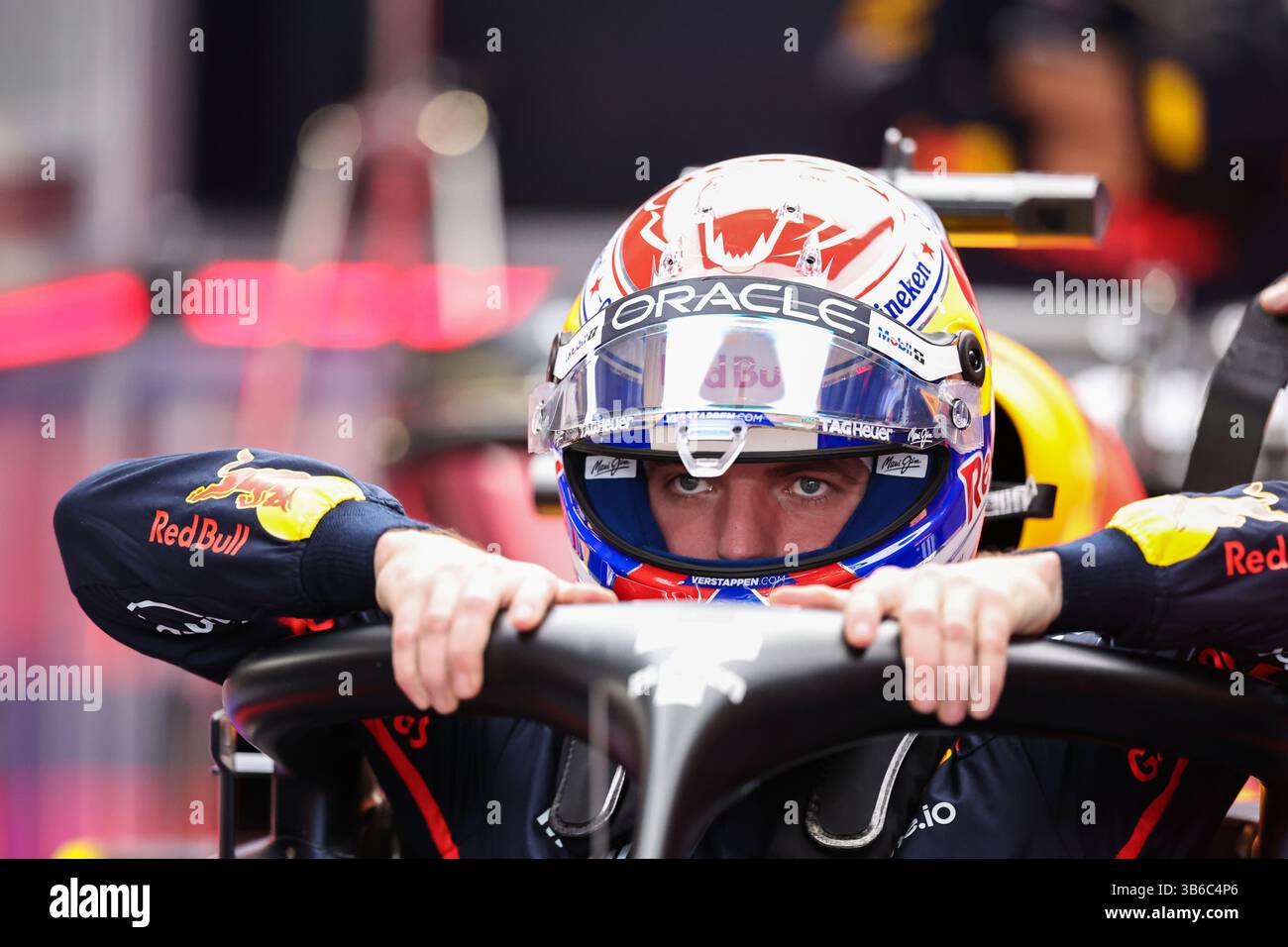MIAMI, FLORIDA - MAY 3: Max Verstappen of the Netherlands and Oracle ...