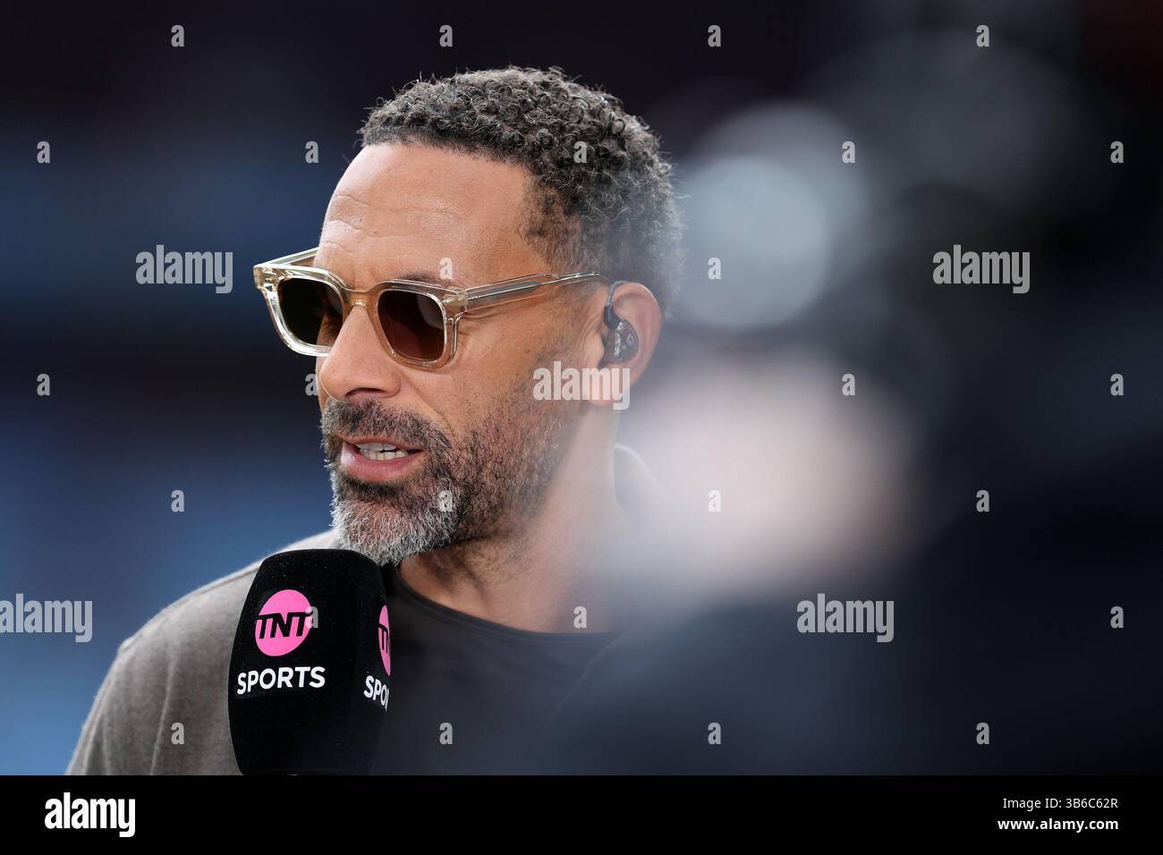 Birmingham, UK. 03rd May, 2025. Rio Ferdinand is pictured while working ...
