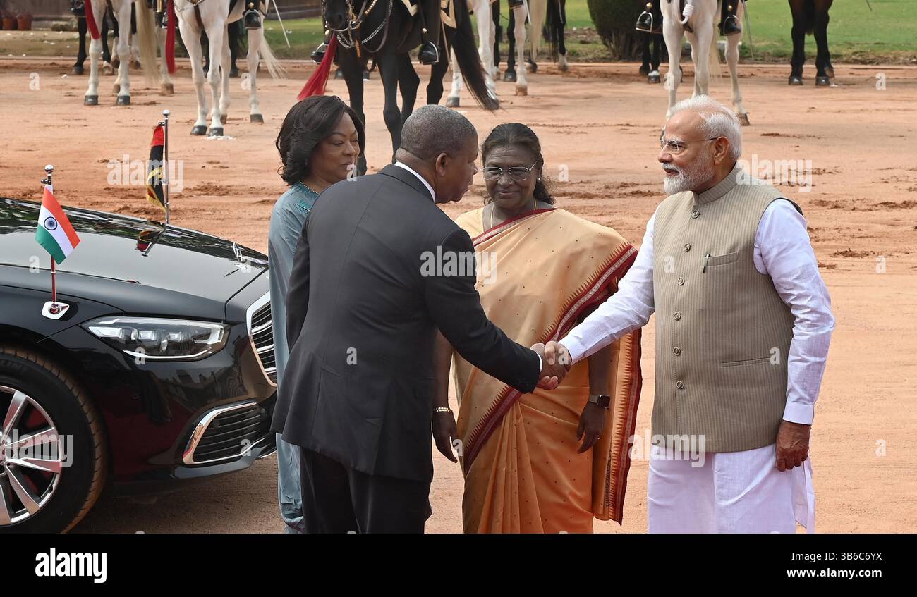 New Delhi, India. 03rd May, 2025. NEW DELHI, INDIA - MAY 3: Angola's ...
