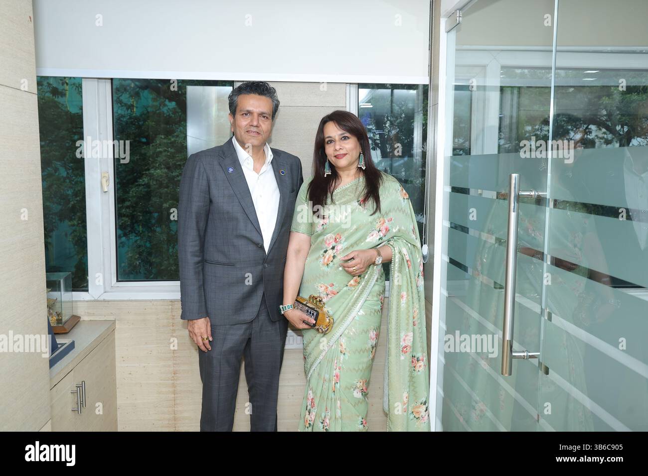 New Delhi, India. 03rd May, 2025. NEW DELHI, INDIA - APRIL 16: Hemant Jain and Sonali Jain ...