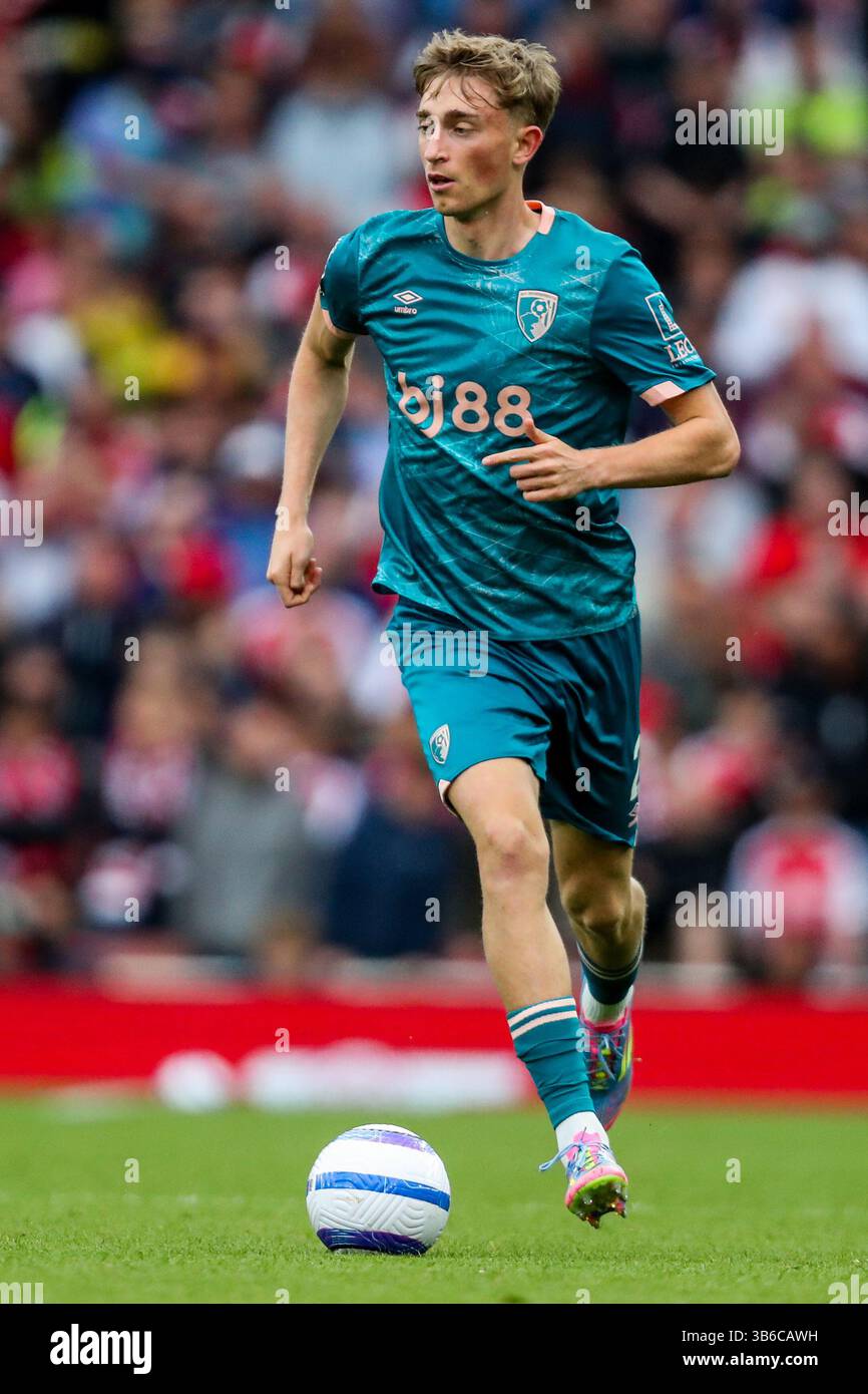 Dean Huijsen of AFC Bournemouth runs with the ball during the Premier ...