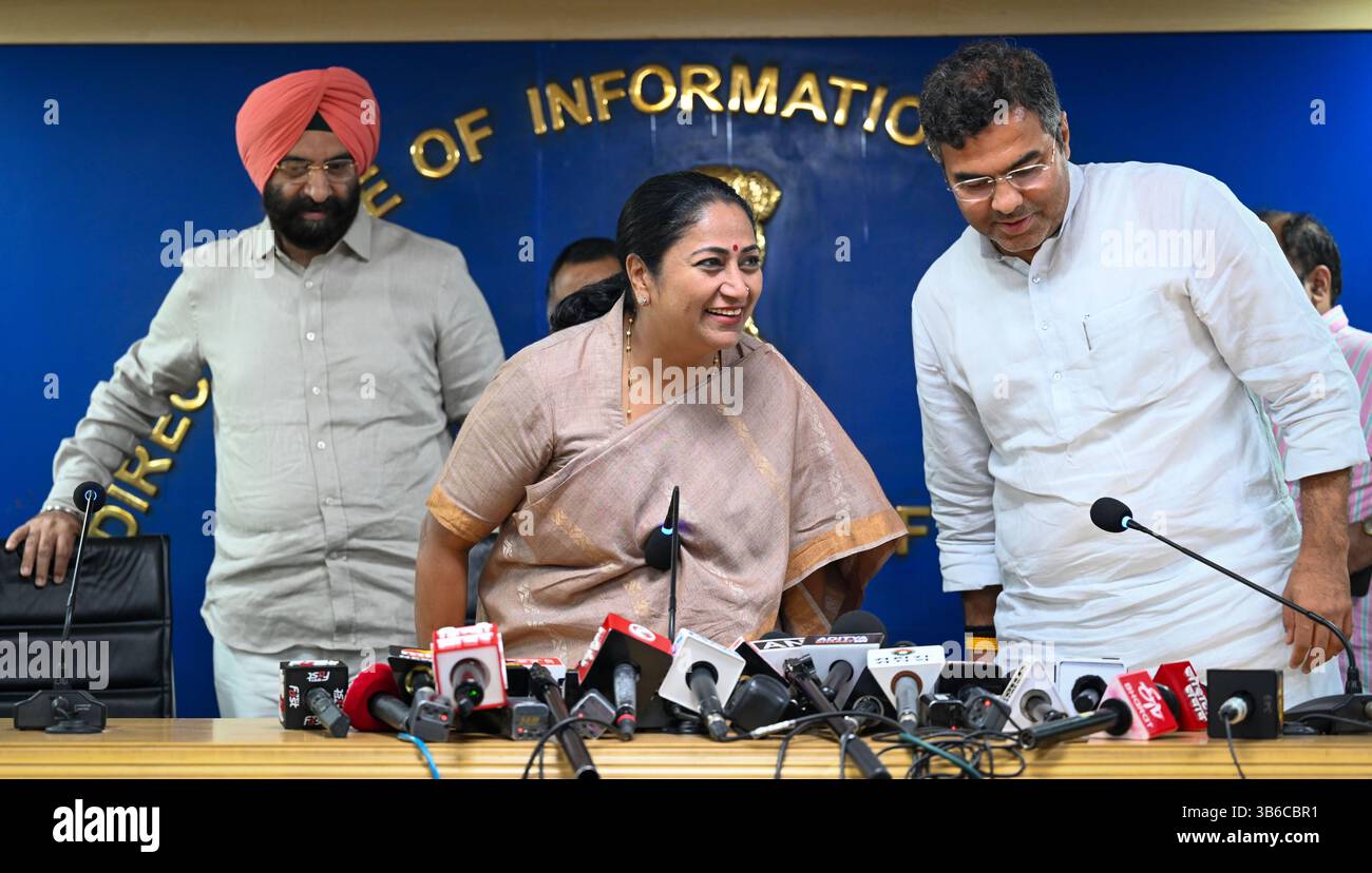 NEW DELHI, INDIA - MAY 1: Rekha Gupta, Chief Minister of Delhi along ...