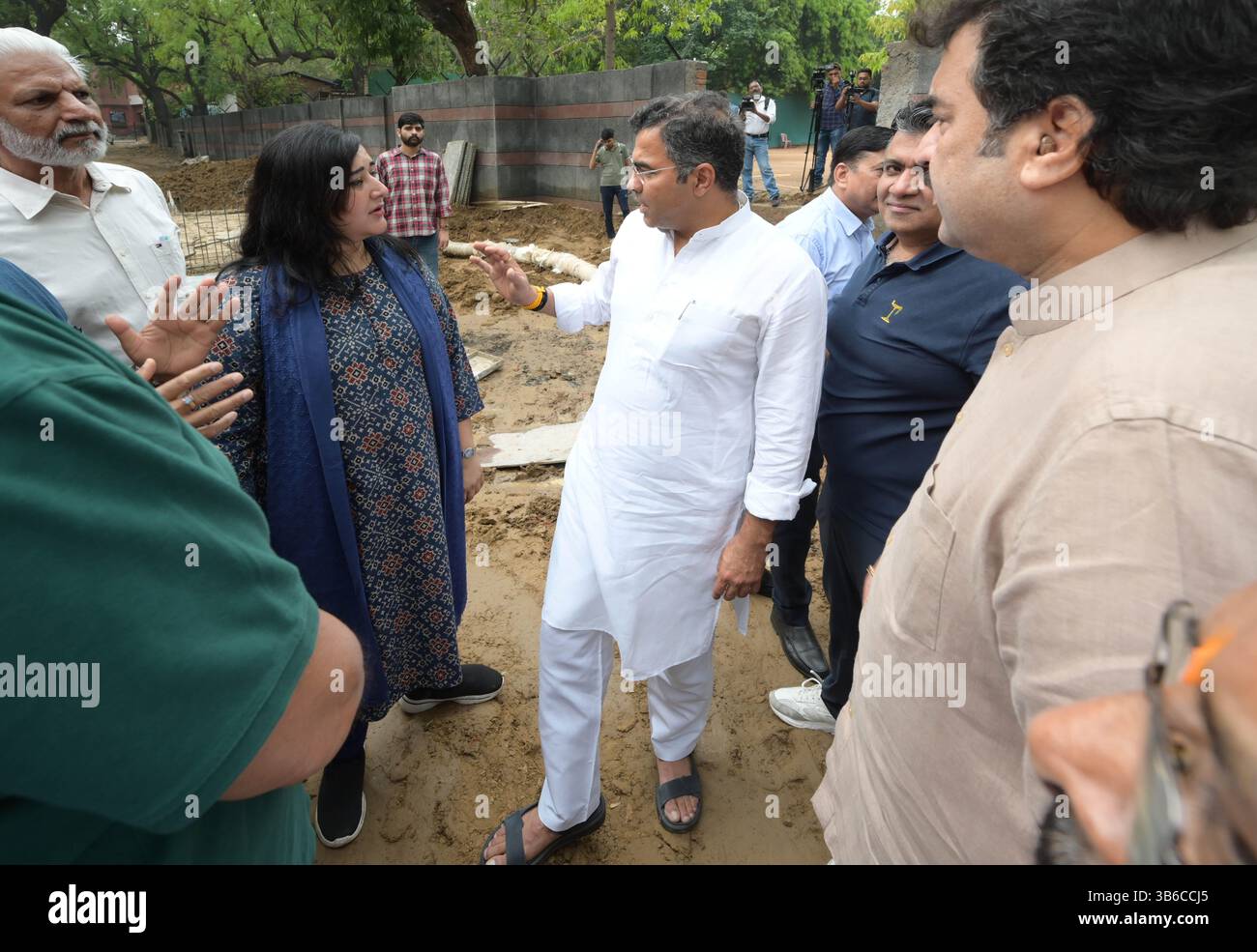 New Delhi, India. 03rd May, 2025. NEW DELHI, INDIA - MAY 3: Delhi PWD Minister Parvesh Verma ...