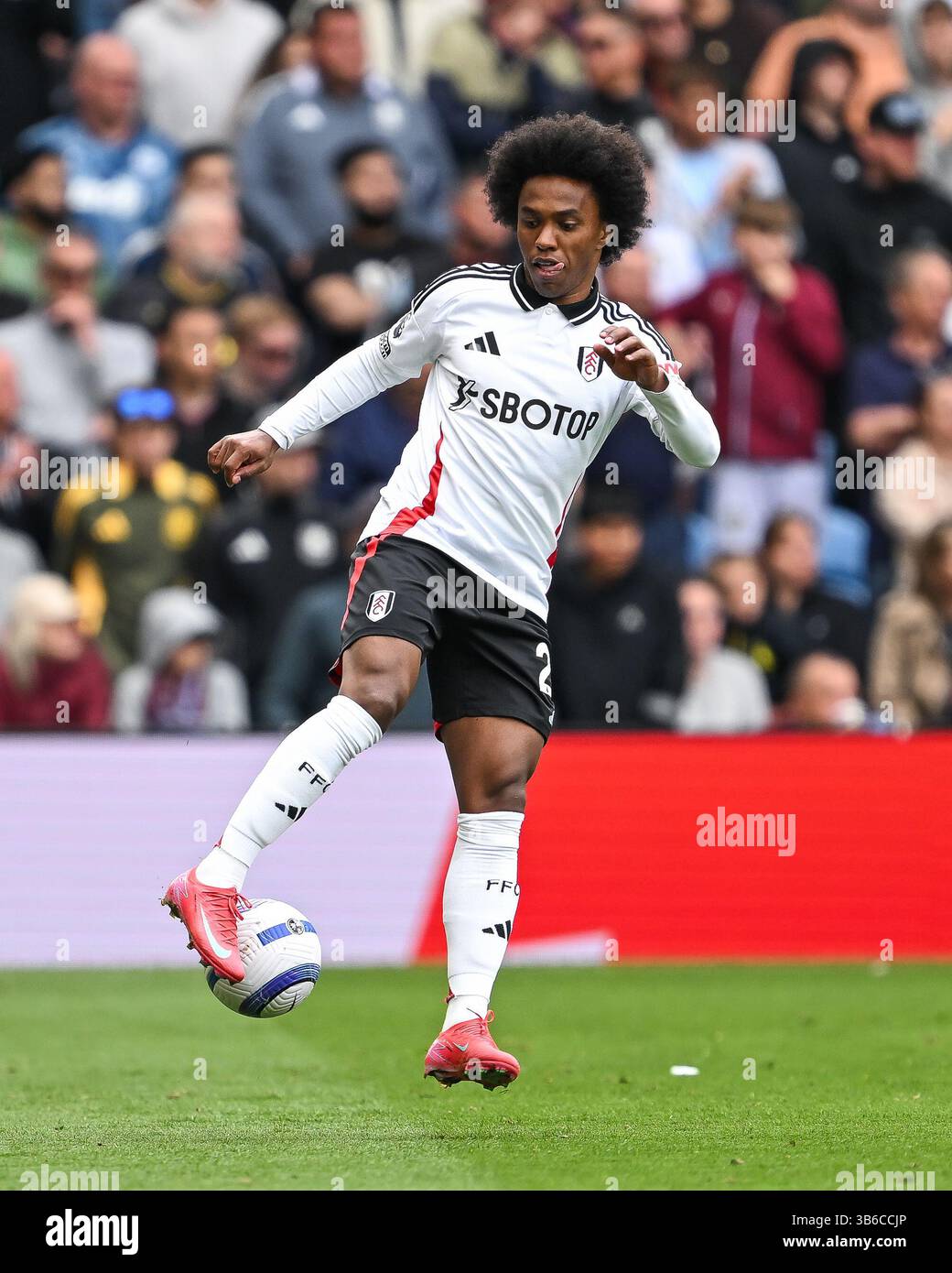 Birmingham, UK. 3rd May, 2025. Willian of Fulham in action during the ...