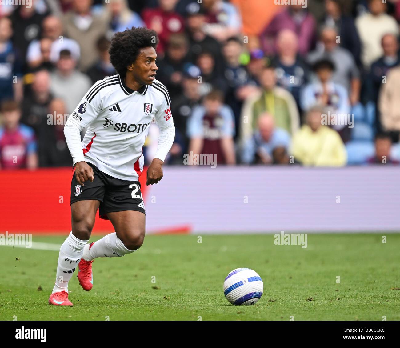 Birmingham, UK. 3rd May, 2025. Willian of Fulham in action during the ...