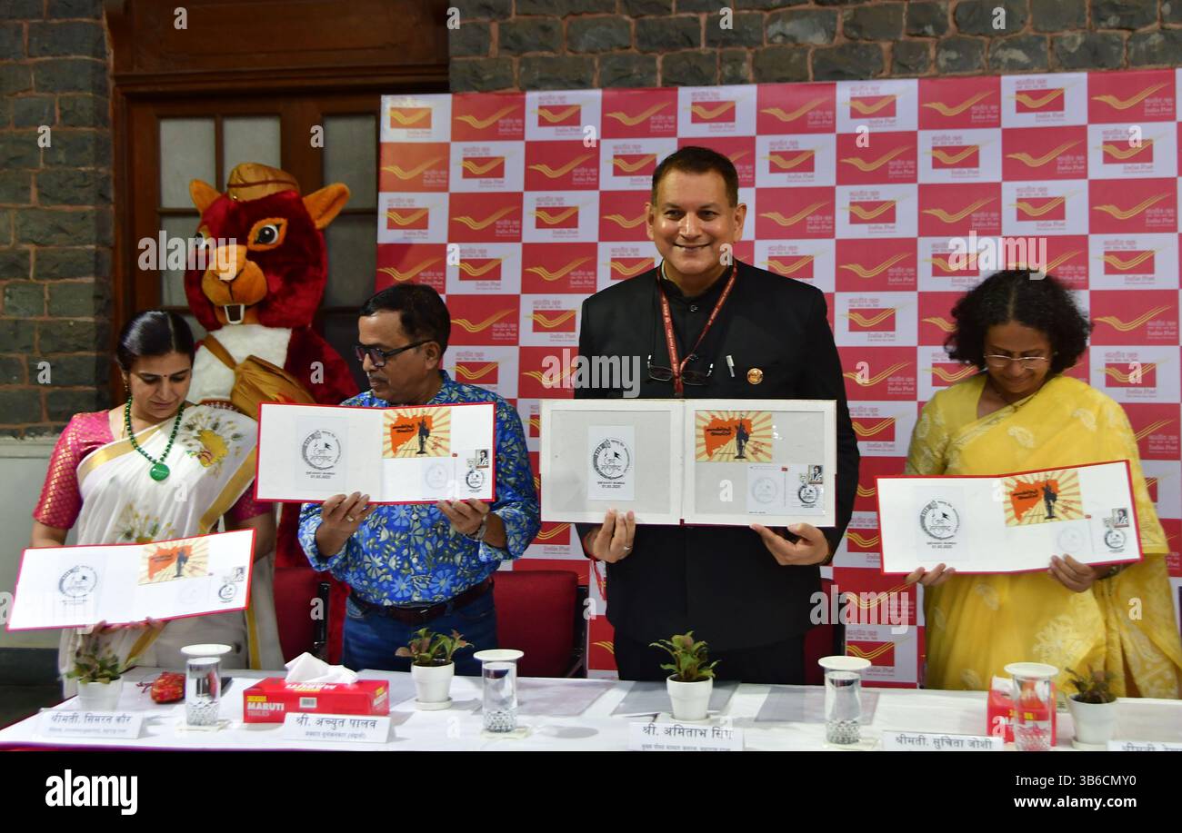 MUMBAI, INDIA - MAY 2: Shri Amitabh Singh, Chief Postmaster General ...
