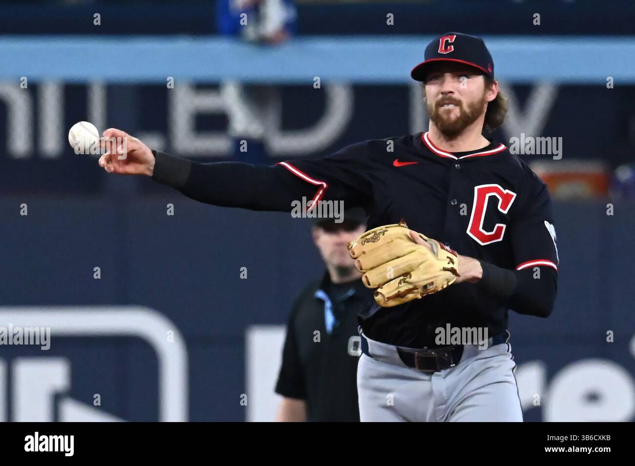 Toronto, Canada. 03rd May, 2025. Cleveland Guardians second baseman ...