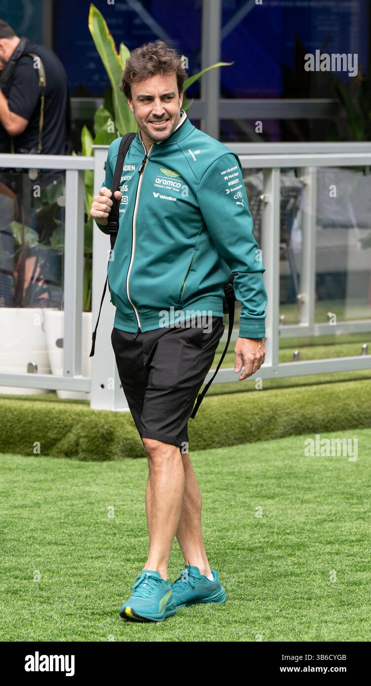 Miami, Florida, USA. 3rd May, 2025. 14 FERNANDO ALONSO Aston Martin ...