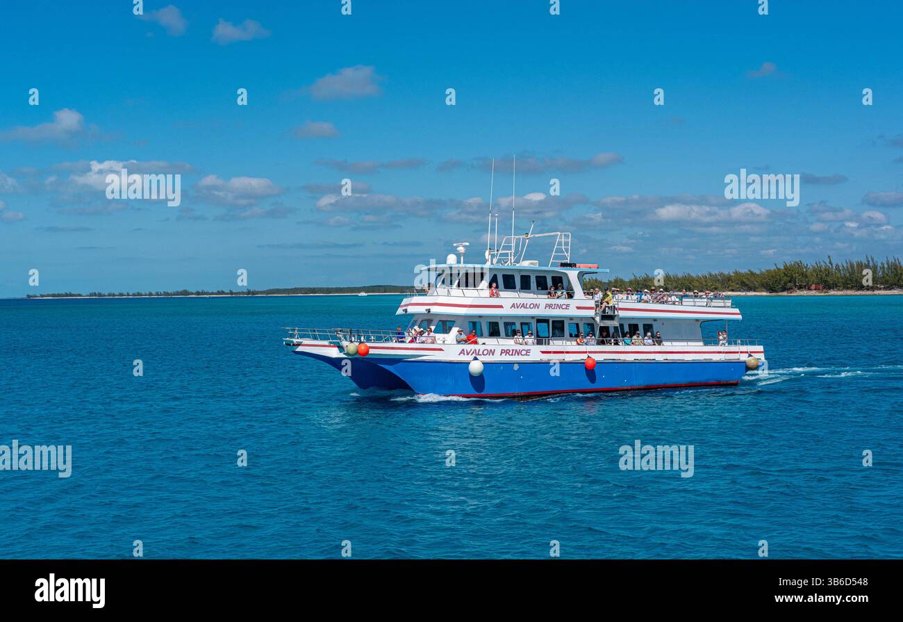 PRINCESS CAYS, BAHAMAS - January 30, 2025: Avalon Prince Tour Boat ...