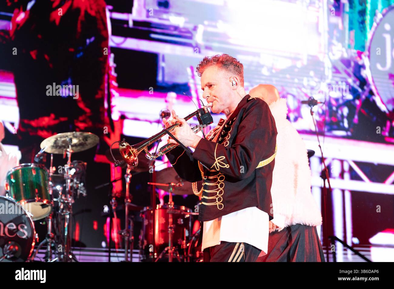 Andy Diagram performing with James at Pavillion Festival Ayr, Scotland ...