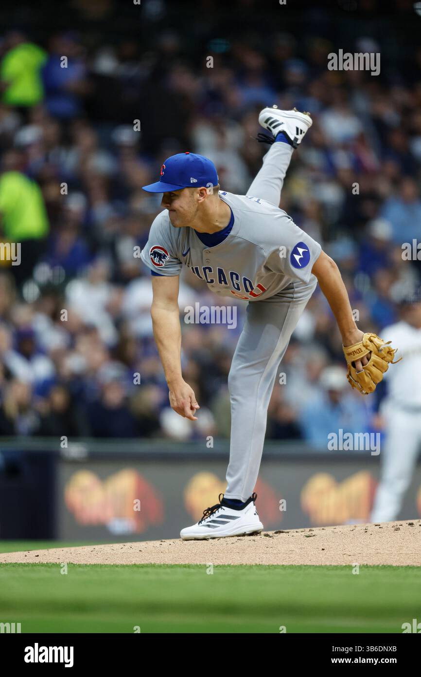 Chicago Cubs starting pitcher Jameson Taillon throws during the first ...