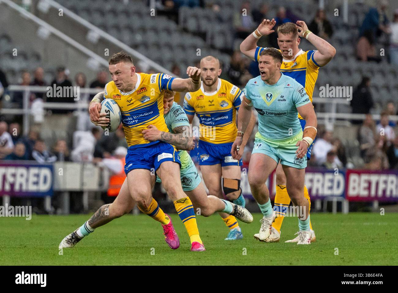 Leeds Rhinos Harry Newman during the BetFred Super League match between ...