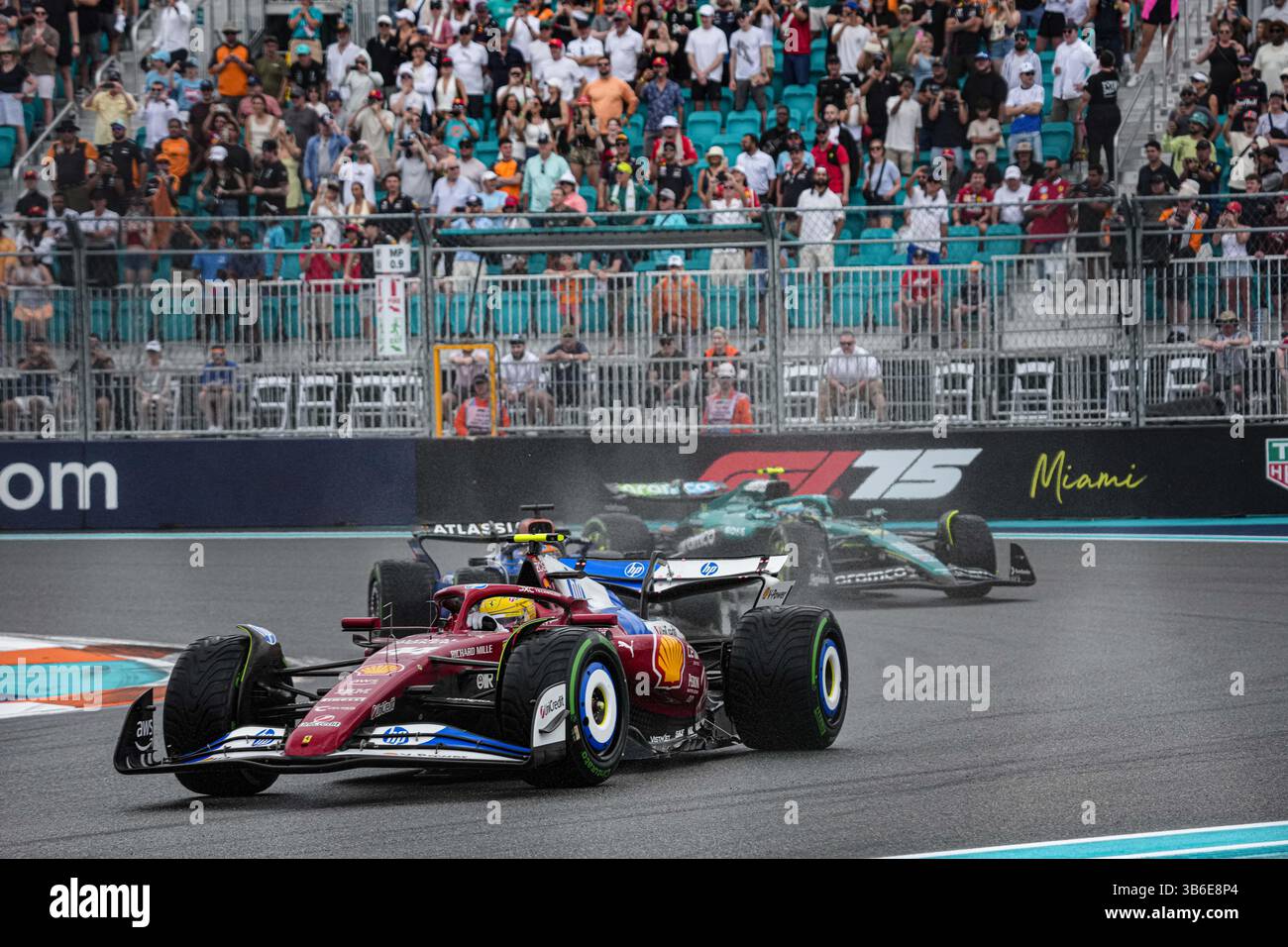 Miami, USA. 03rd May, 2025. Lewis Hamilton (GBR) - Scuderia Ferrari ...