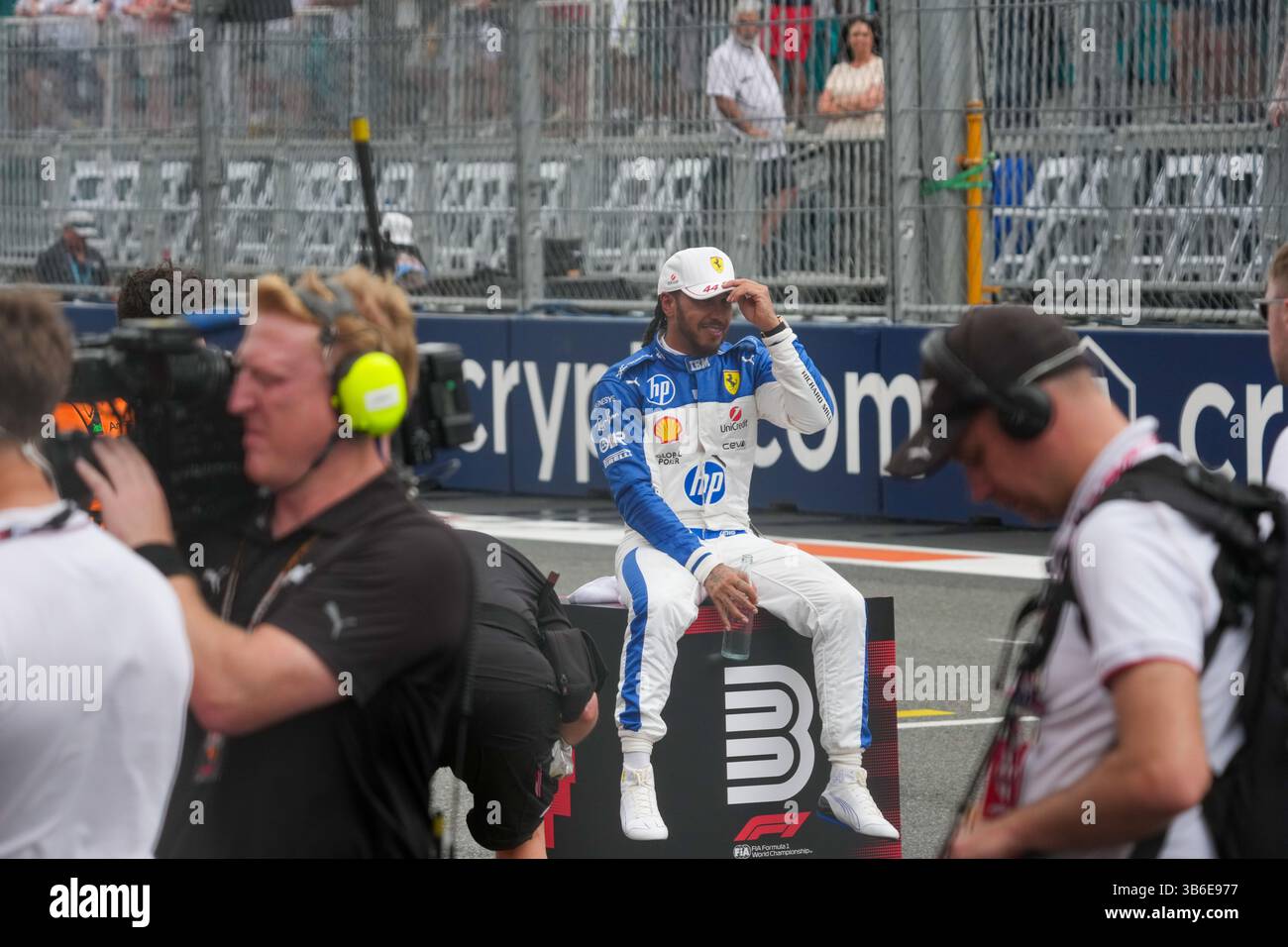Miami, USA. 03rd May, 2025. Lewis Hamilton (GBR) - Scuderia Ferrari ...