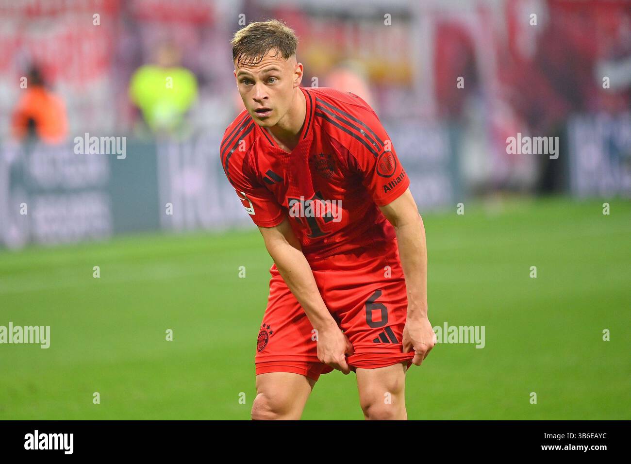 Leipzig, Deutschland. 03rd May, 2025. Joshua KIMMICH (FC Bayern Munich ...