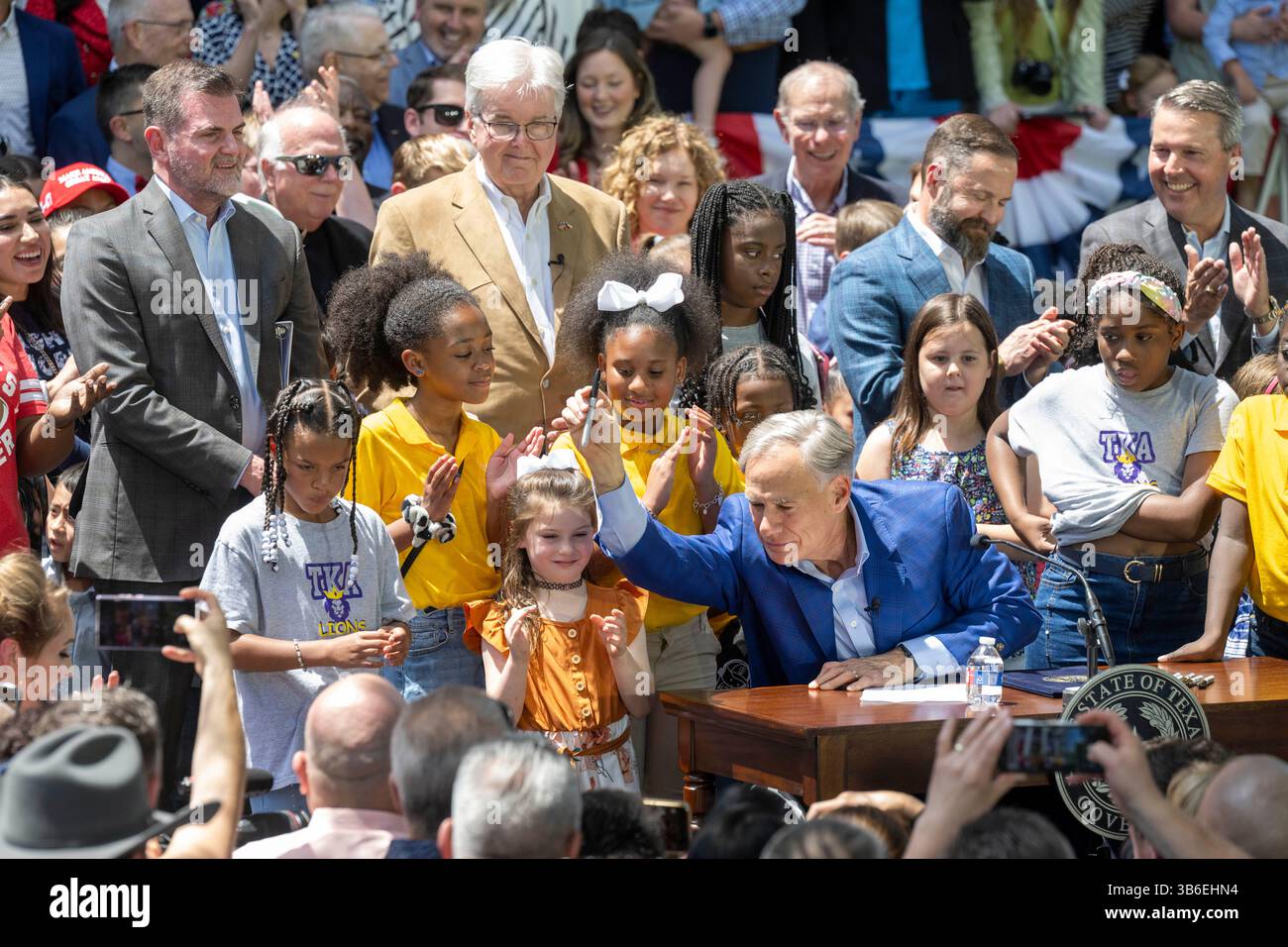 Austin, Tx, USA. 3rd May, 2025. Governor GREG ABBOTT signs SB2 ...