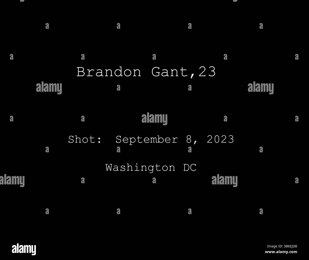 Brandon Gant, age 23.Shot: September 8, 2023 in Washington, DC. Brandon ...