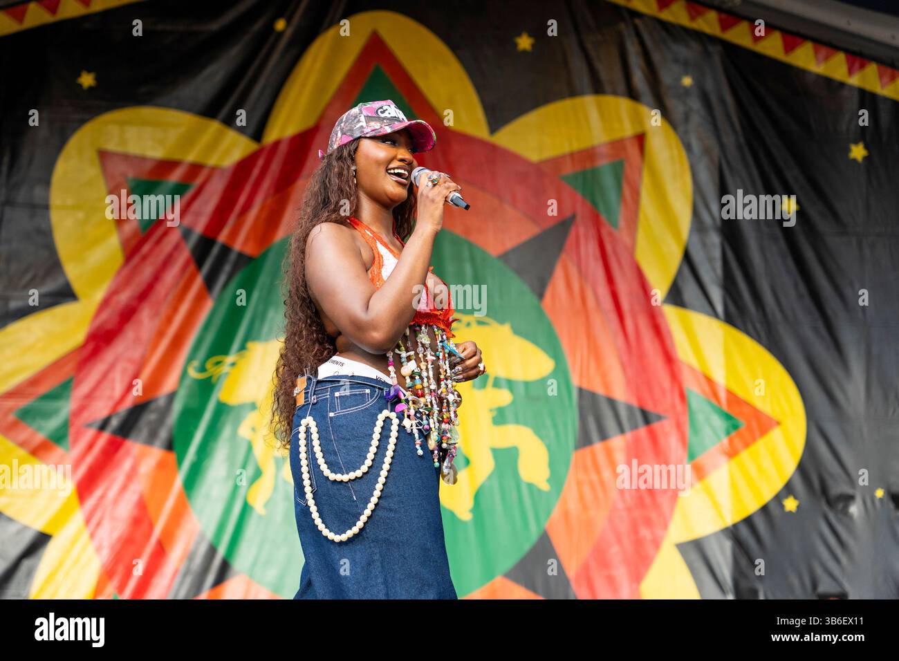 Tems performs during the second weekend of the New Orleans Jazz ...