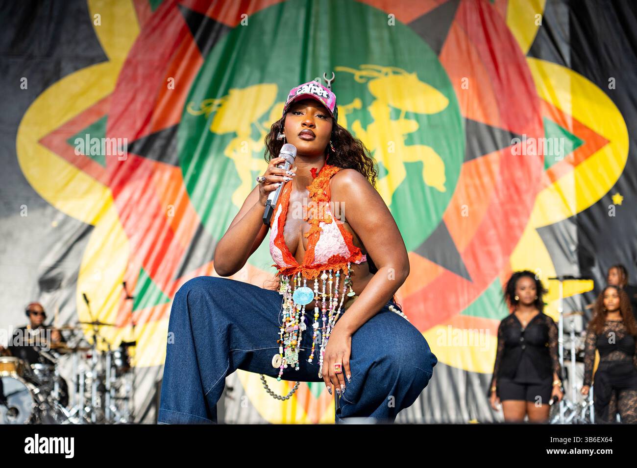 Tems performs during the second weekend of the New Orleans Jazz ...