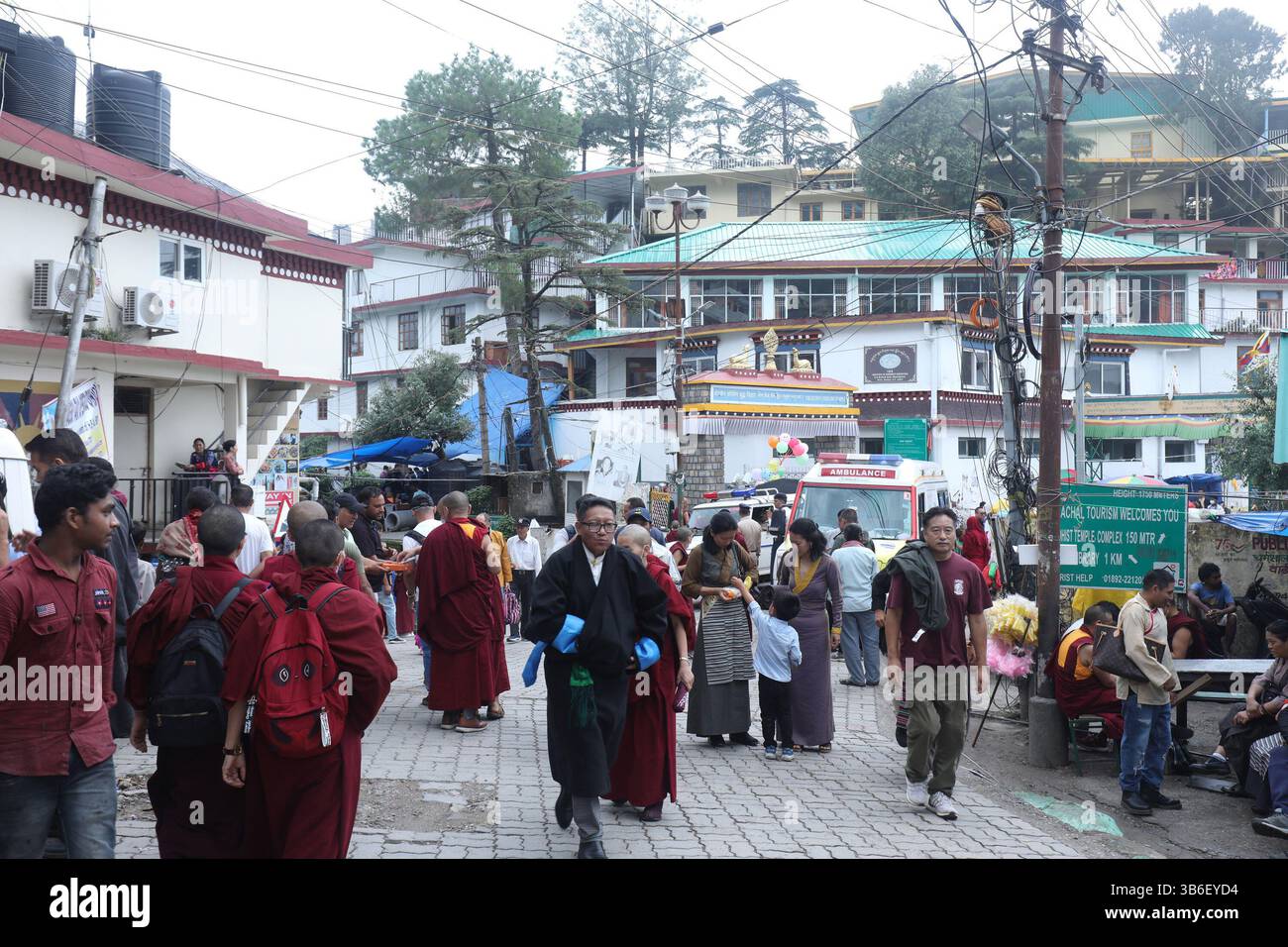 Jul 6, 2023 - Dharamsala, Himachal Pradesh, India - Tibetan devotees ...