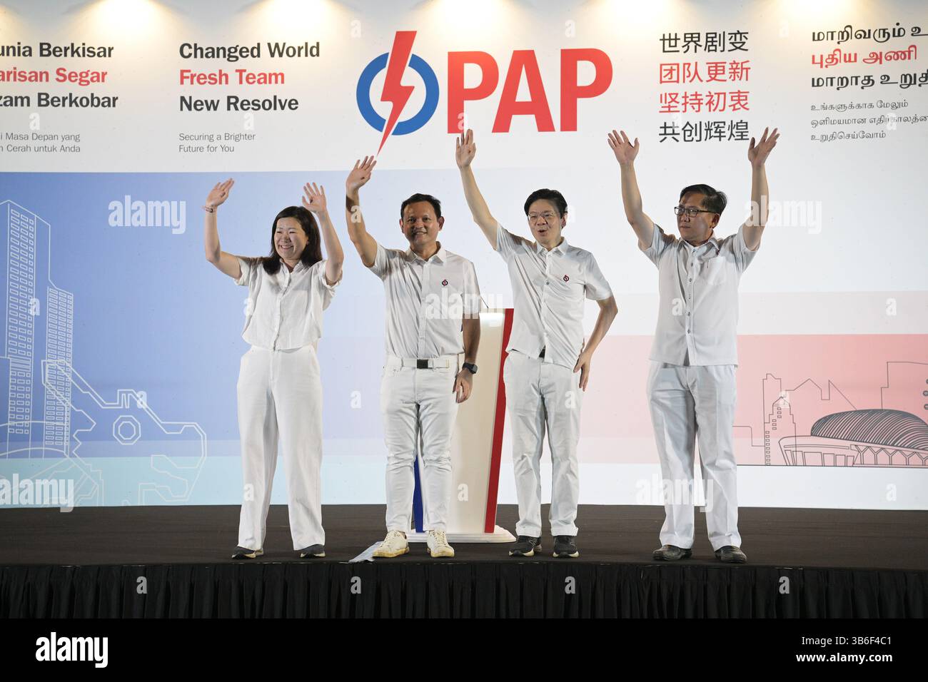 (250504) -- SINGAPORE, May 4, 2025 (Xinhua) -- Singapore's Prime ...