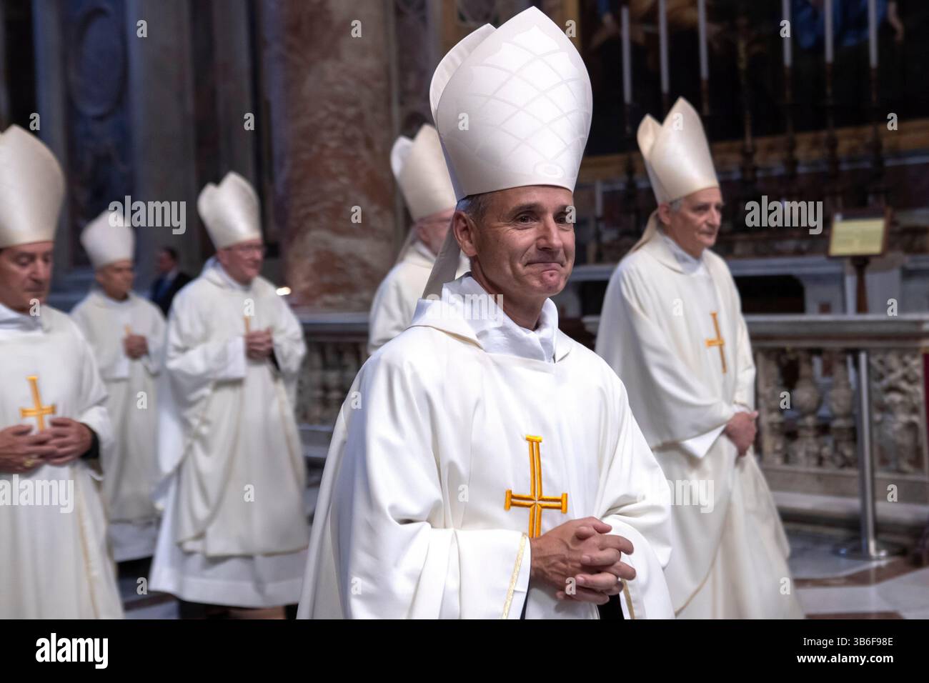 Vatican City, Vatican, 03 May 2025. Cardinal Jean-Paul Vesco arrives ...