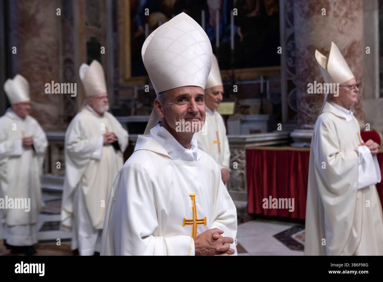 Vatican City, Vatican, 03 May 2025. Cardinal Jean-Paul Vesco arrives ...