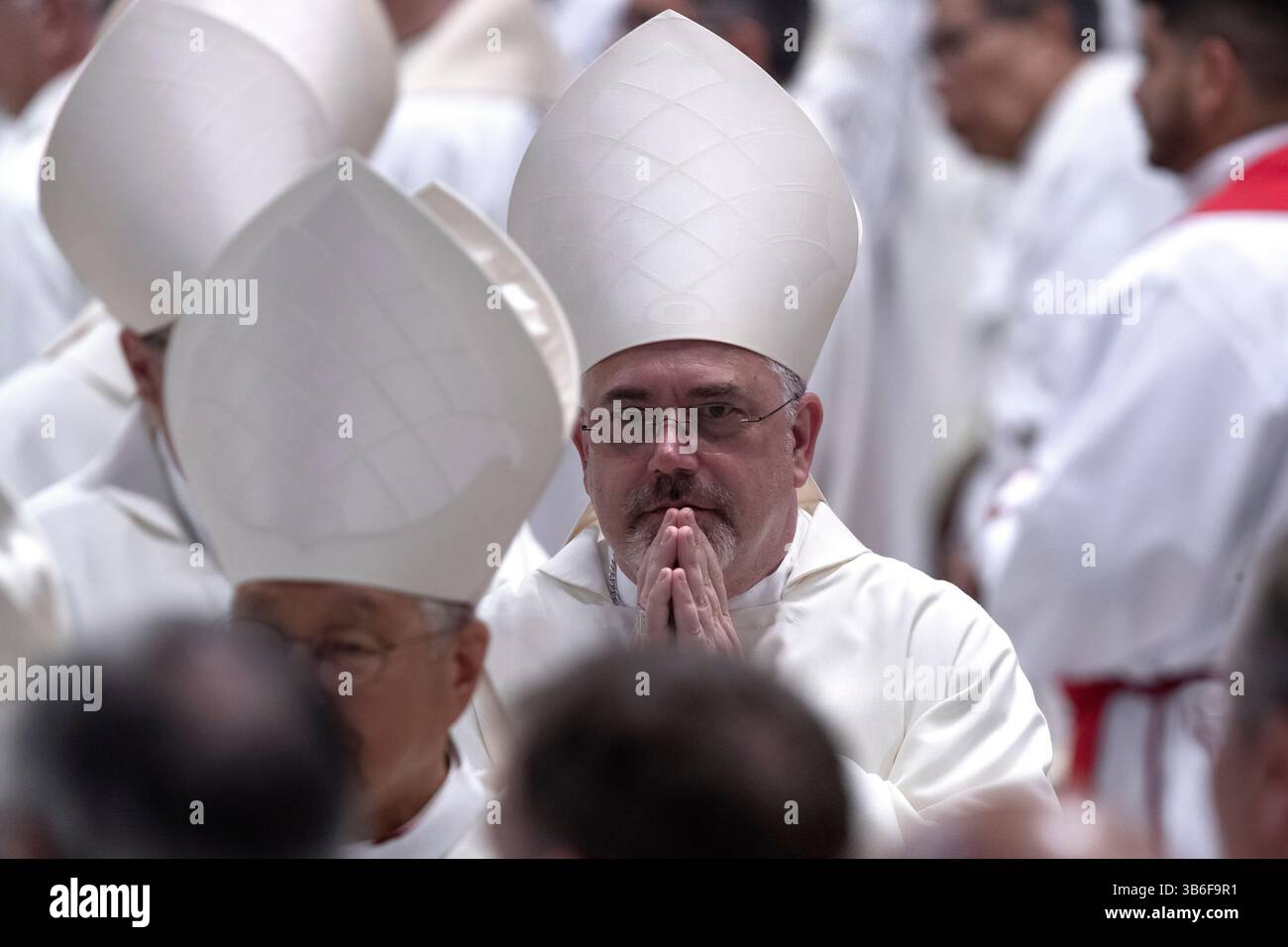 Vatican City, Vatican, 03 May 2025. Cardinals Fabio Baggio attends mass ...