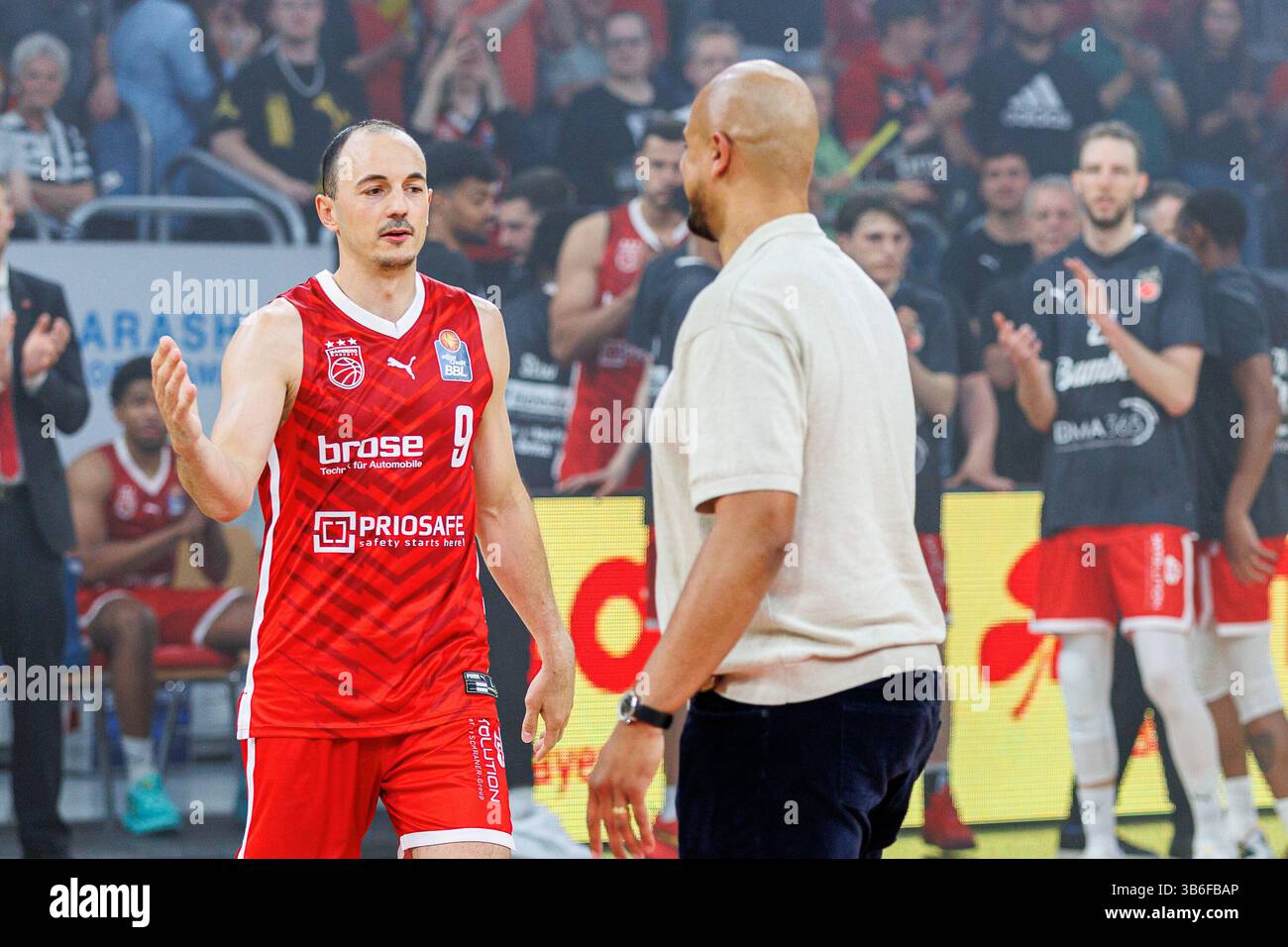 Bamberg, Deutschland. 03rd May, 2025. Karsten Tadda (Bamberg Baskets ...