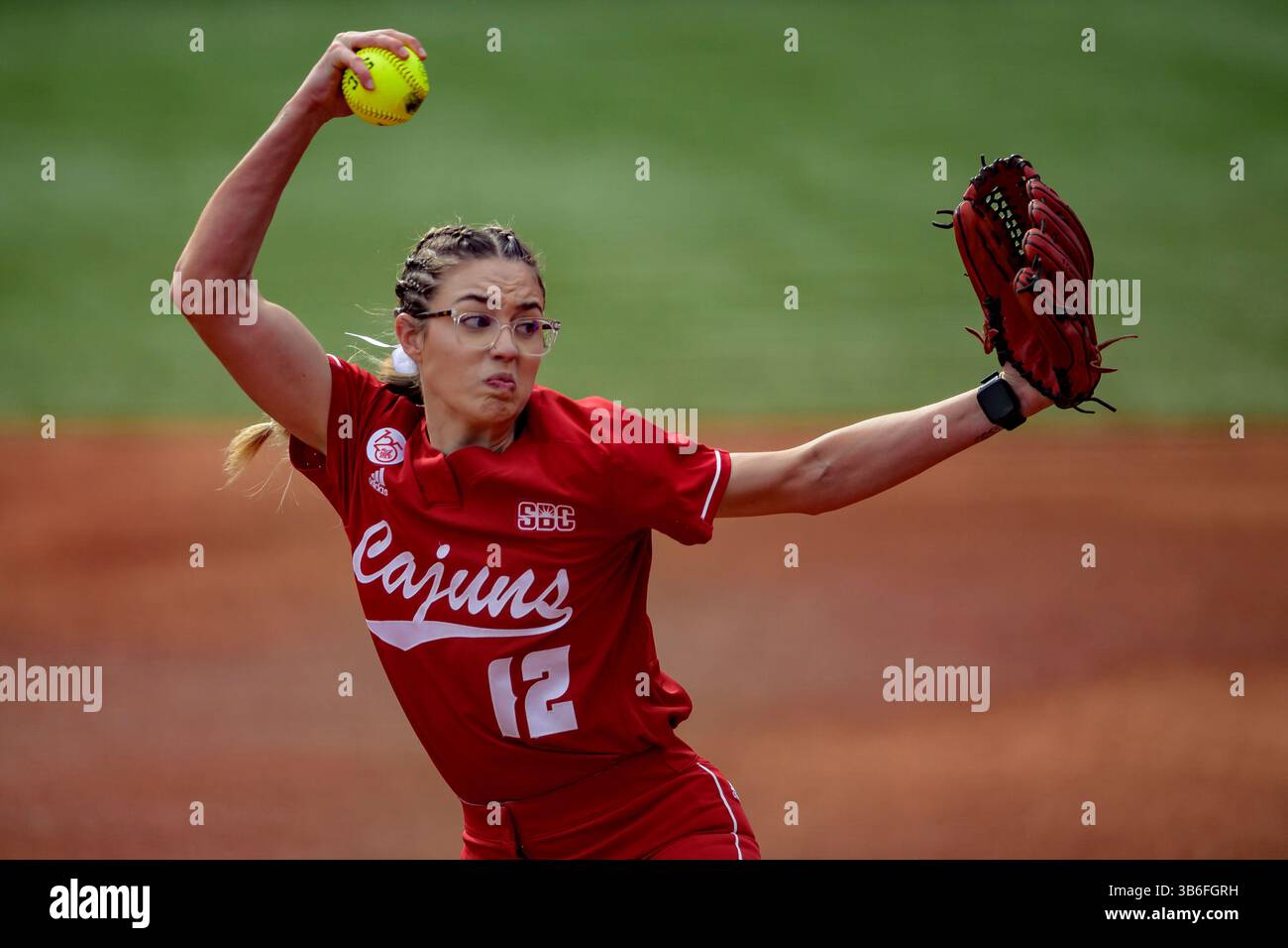 FILE - Louisiana starting pitcher Sam Landry (12) throws against ...