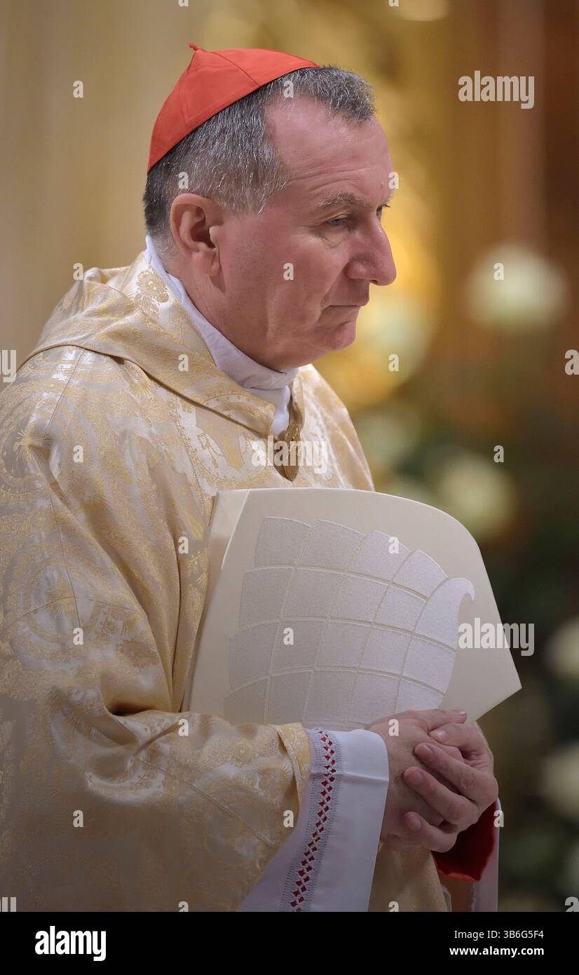 Cardinal Pietro Parolin,. May 7, 2025 in the Vatican, the conclave ...