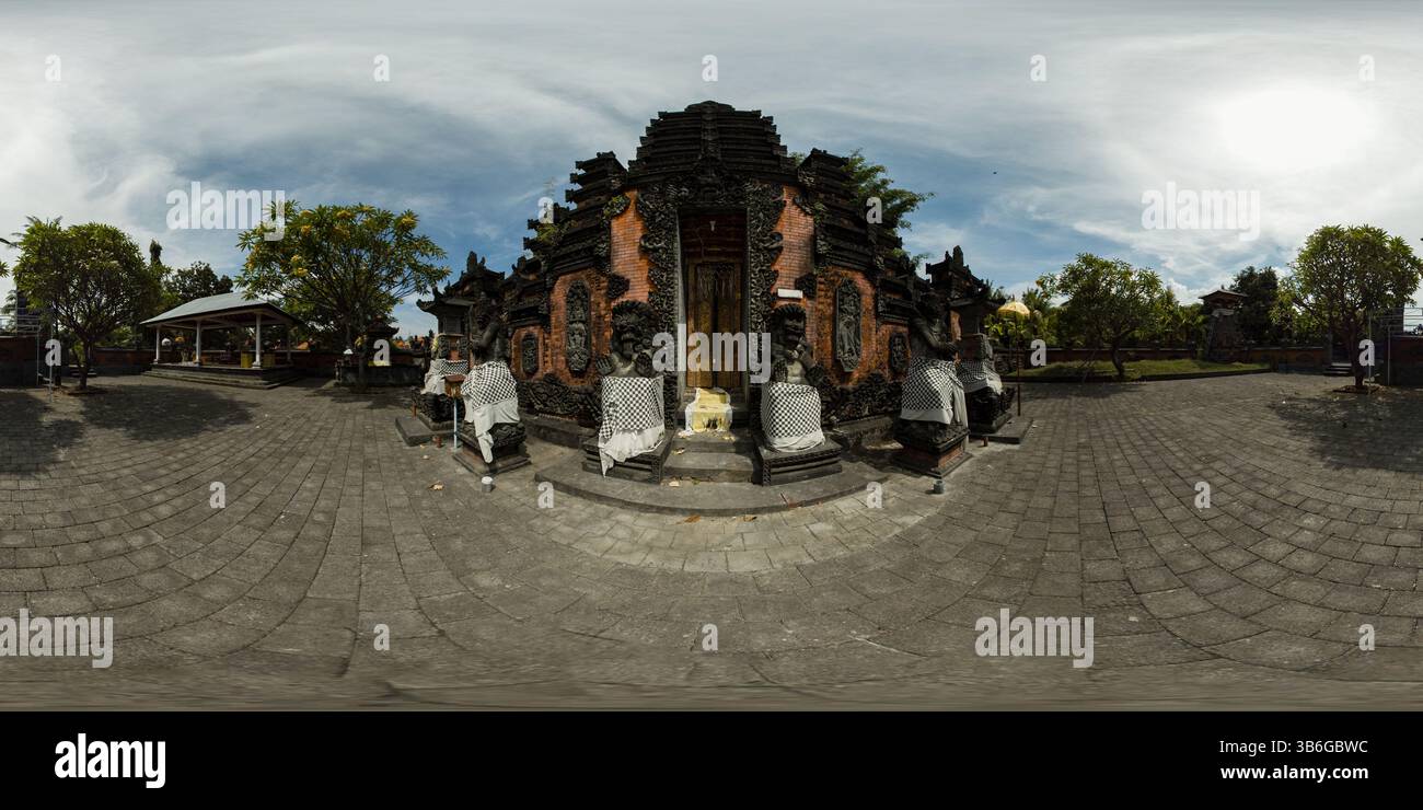 Hindu temple in Bali. Traditional Balinese architecture. Indonesia ...