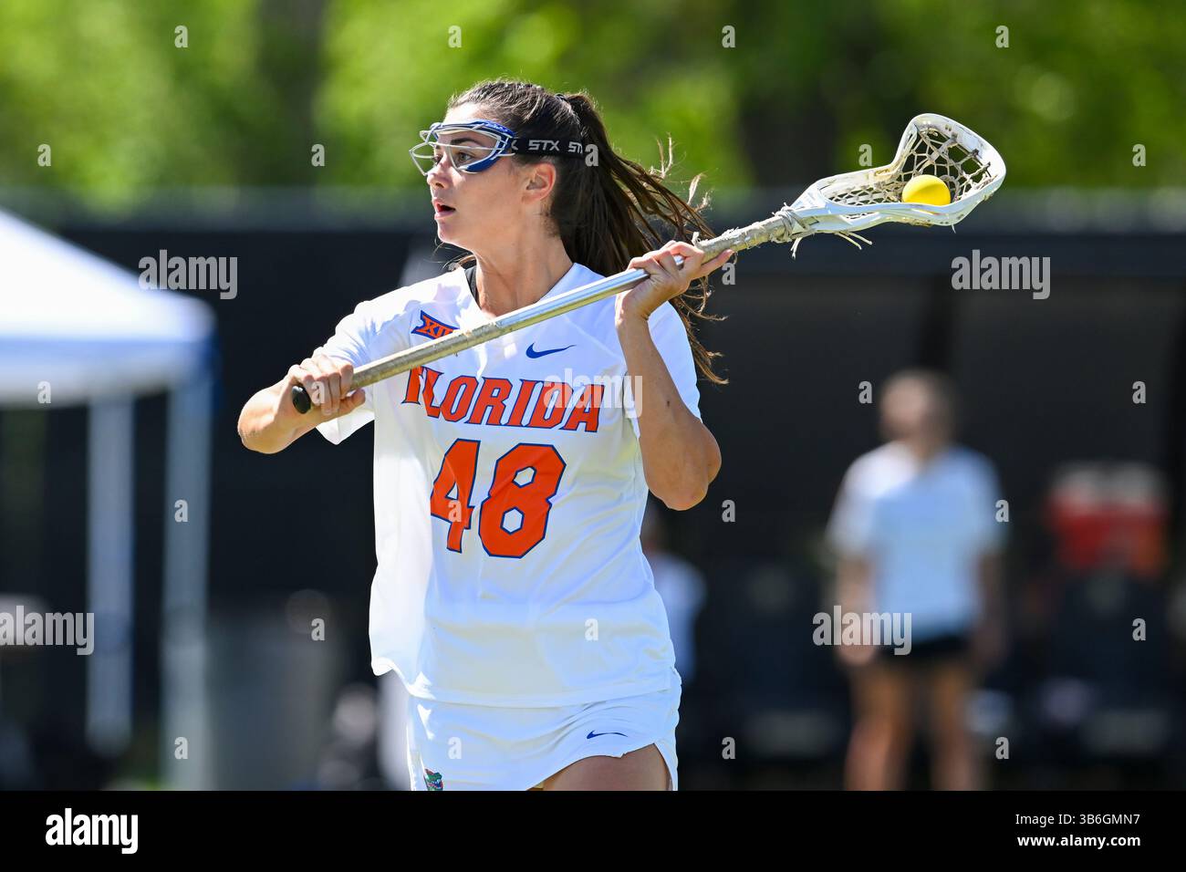 May 03, 2025: Florida midfielder, Jenny Markey (48), in action during ...