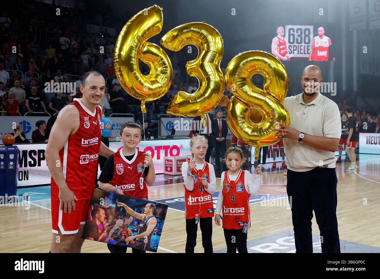 Bamberg, Deutschland. 03rd May, 2025. Karsten Tadda (Bamberg Baskets, 9 ...
