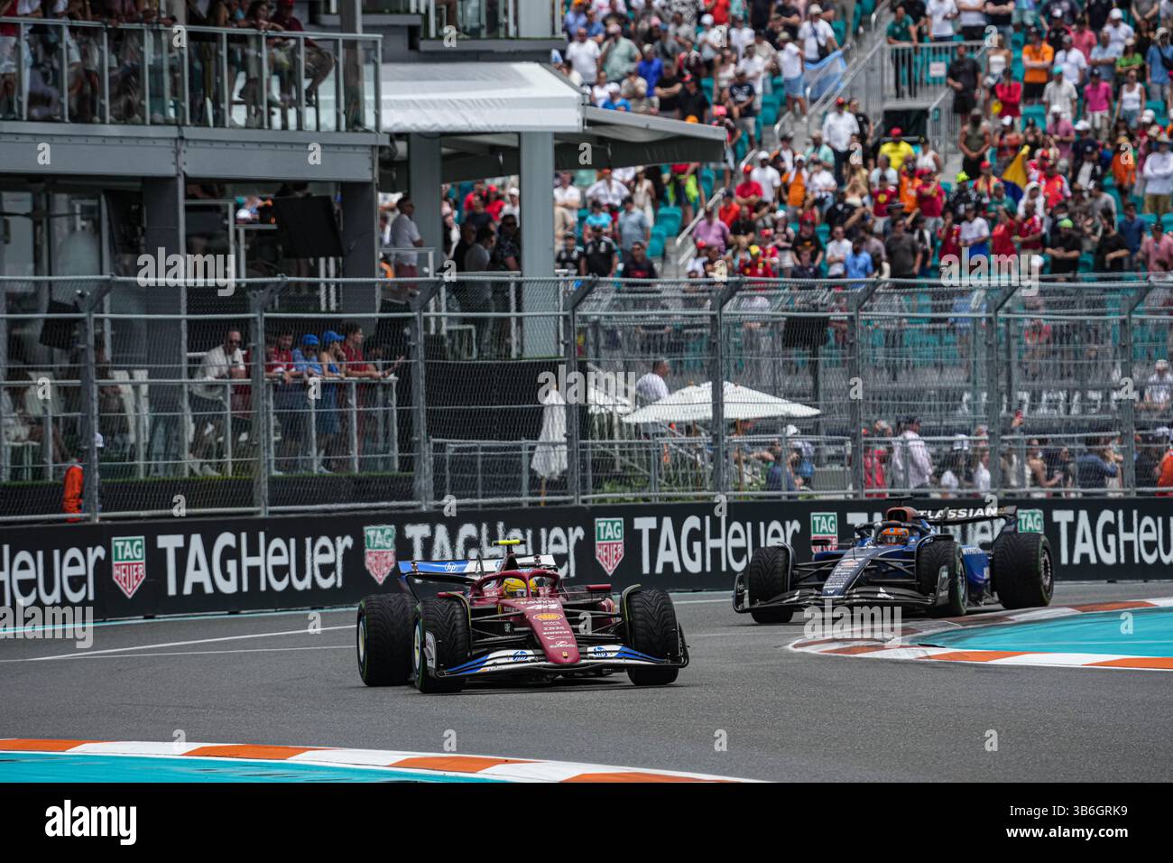 Miami, USA. 04th May, 2025. Lewis Hamilton (GBR) - Scuderia Ferrari ...