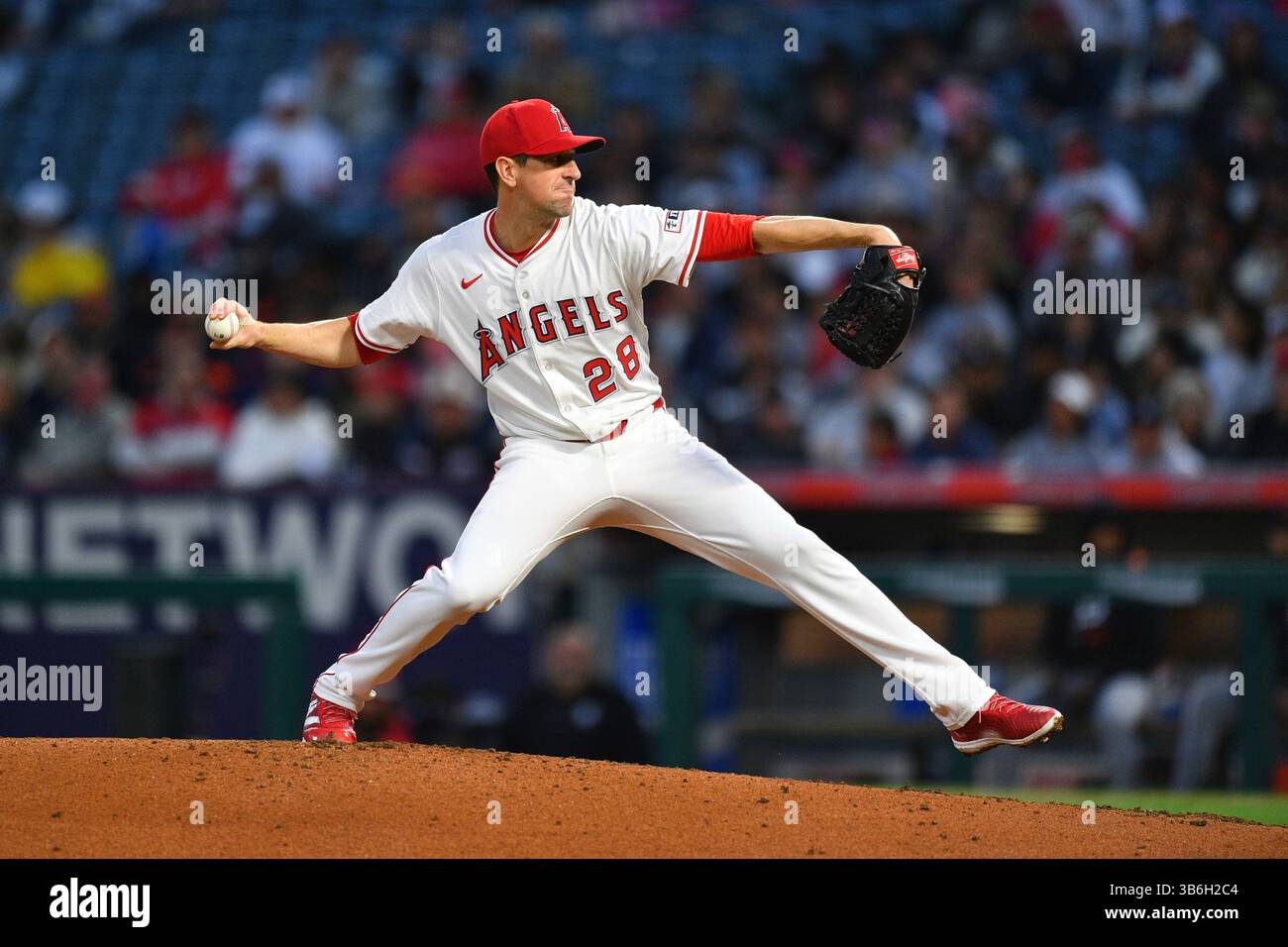 ANAHEIM, CA - MAY 03: Los Angeles Angels pitcher Kyle Hendricks (28 ...